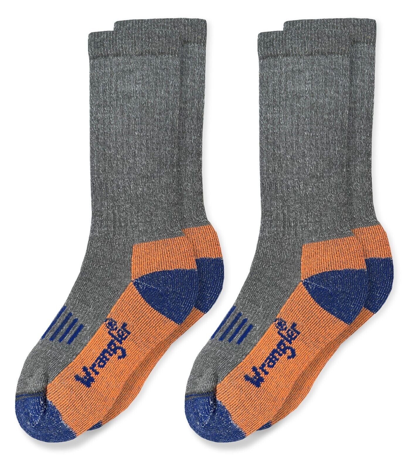 Wrangler Boys Merino Wool Full Cushion Seamless Boot Socks 2 Pair Pack ...