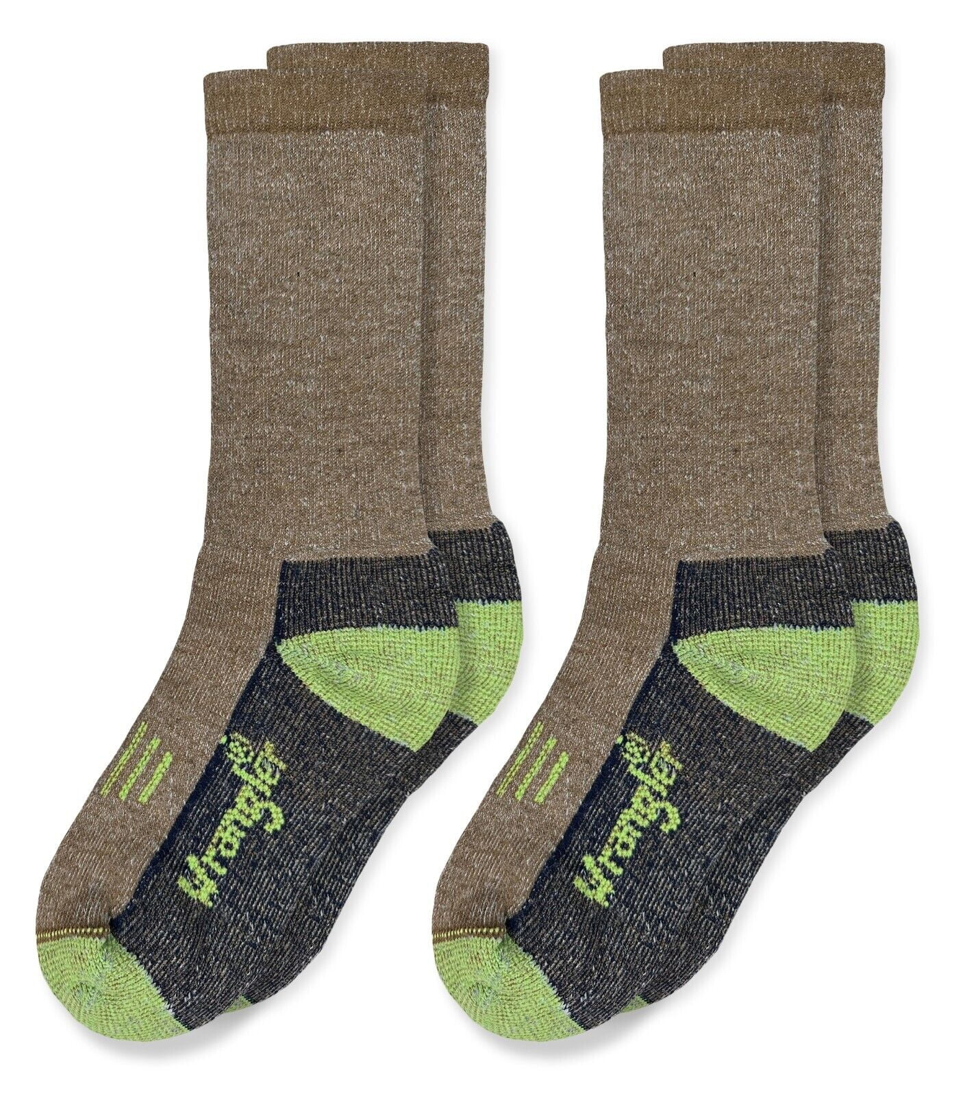 Wrangler Boys Merino Wool Half Cushion Seamless Rib Boot Socks, 2pk ...
