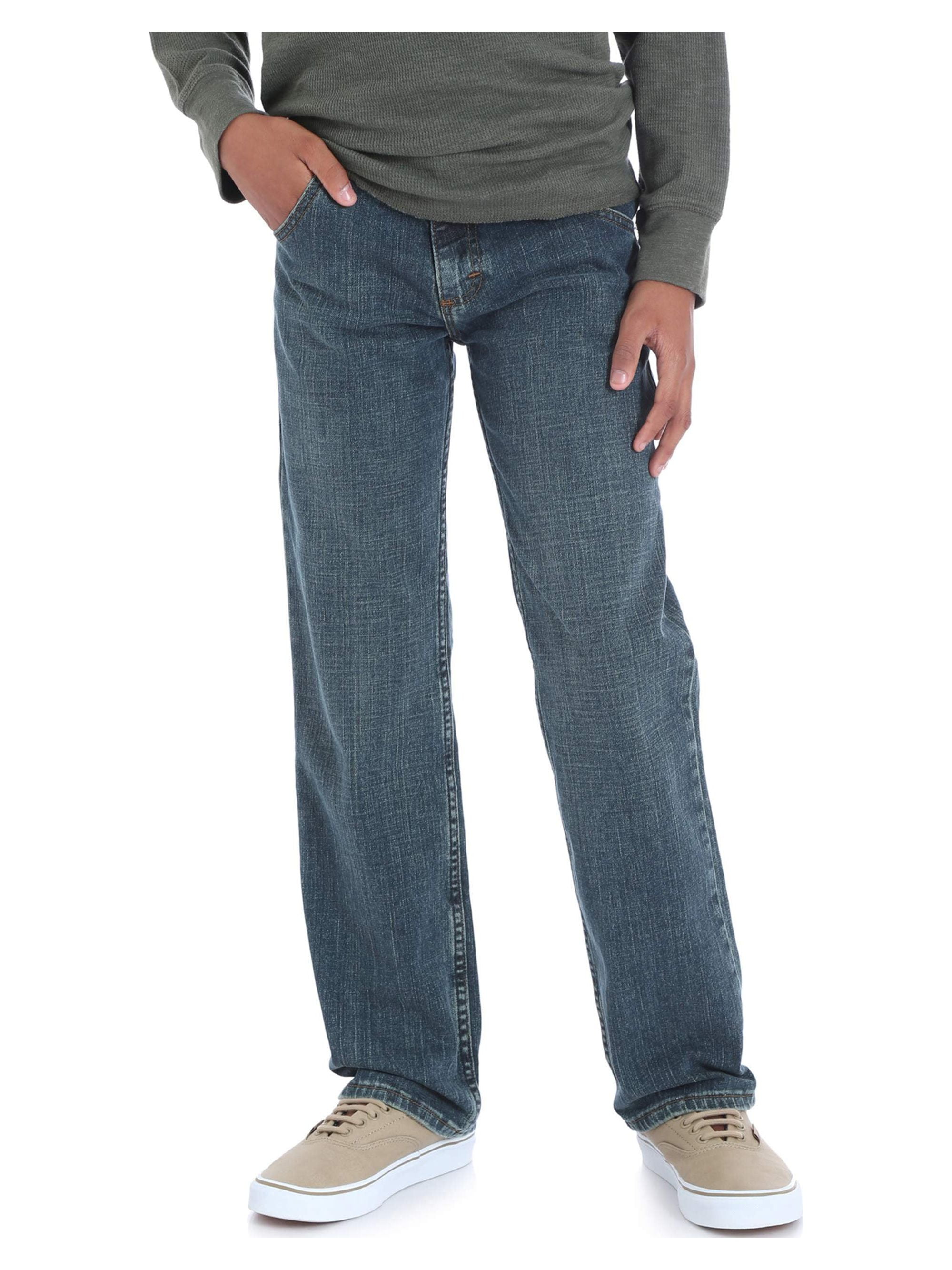 Wrangler Boys Straight Fit Denim Jeans, Sizes 4-16 & Husky - Walmart.com