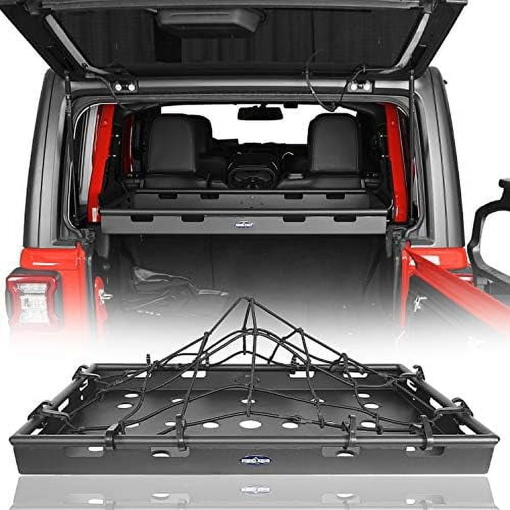 Wrangler Cargo Rack Trunk Basket Luggage Management Carrier Compatible ...