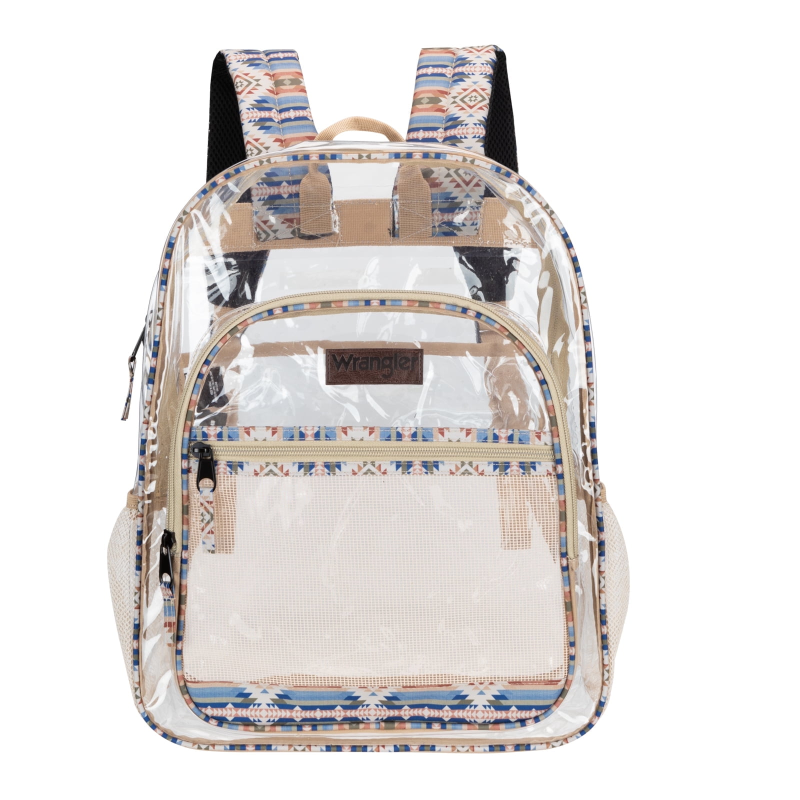 Wrangler Clear Waterproof Backpack, Durable Plastic Book Bag, Casual ...