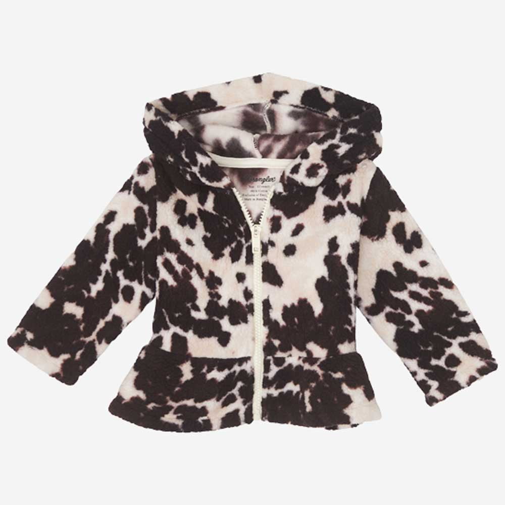 Wrangler Cow Print Zip Up - Kids Girls Jacket - 112356574 - Walmart.com