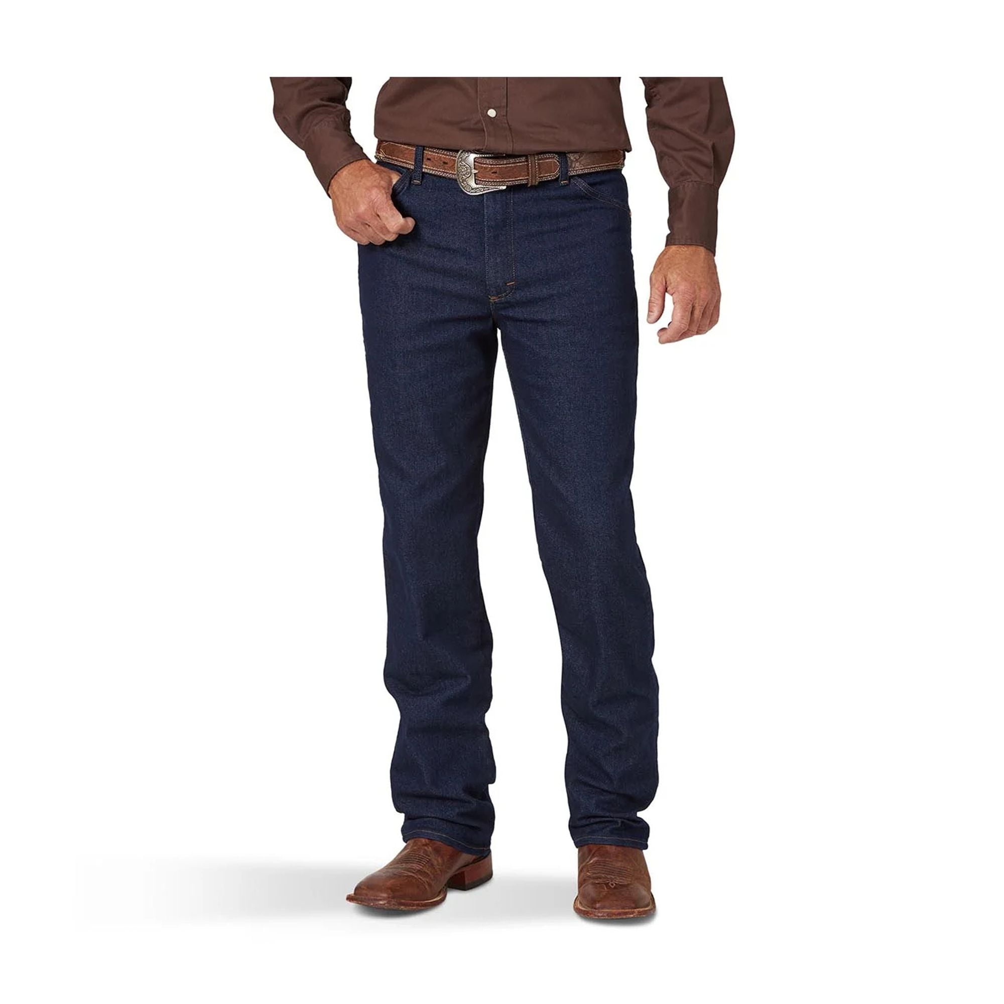 Wrangler Cowboy Cut Active Flex Slim Fit Jean Prewashed Indigo ...