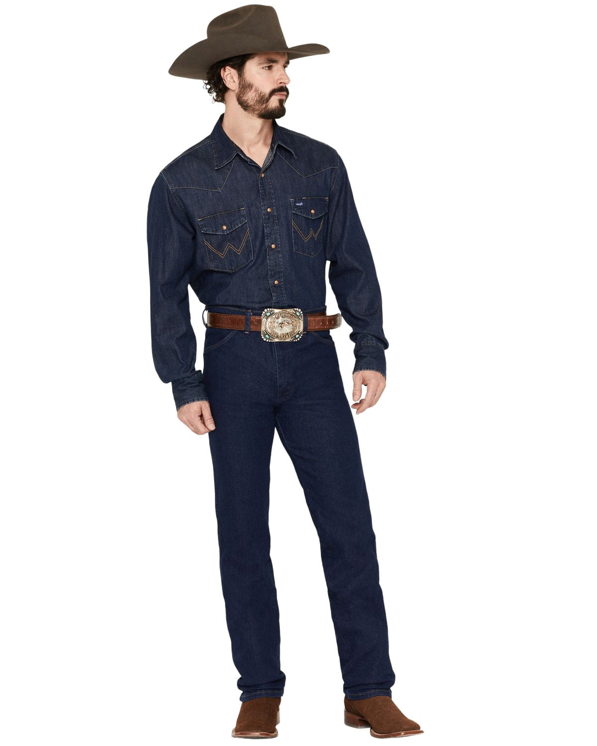 Wrangler, Cowboy Cut Stretch Slim Jean, 937Str, Mens Jeans - Walmart.com