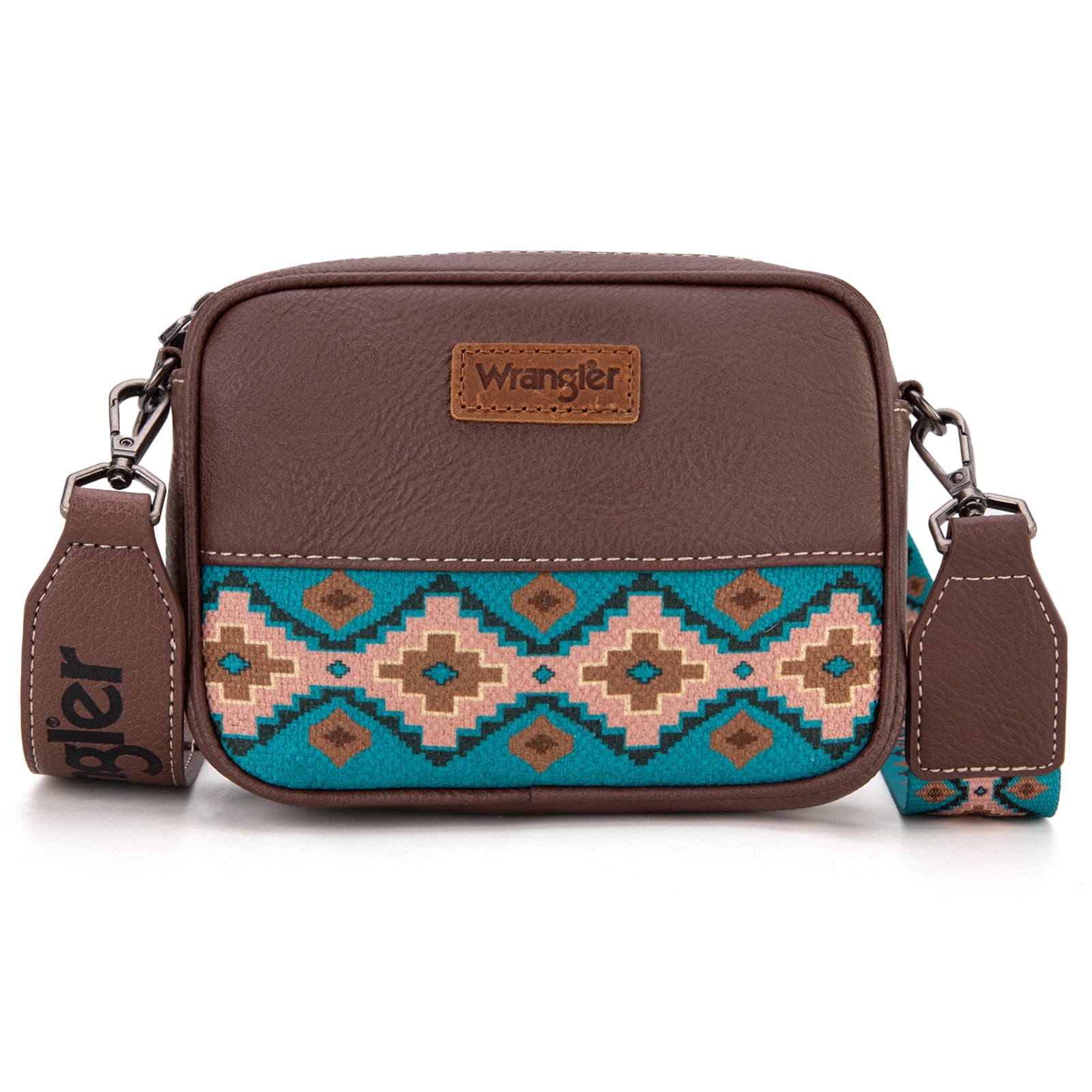 Wrangler Crossbody Bag for Women Aztec Mini Crossover Purse with Guitar ...