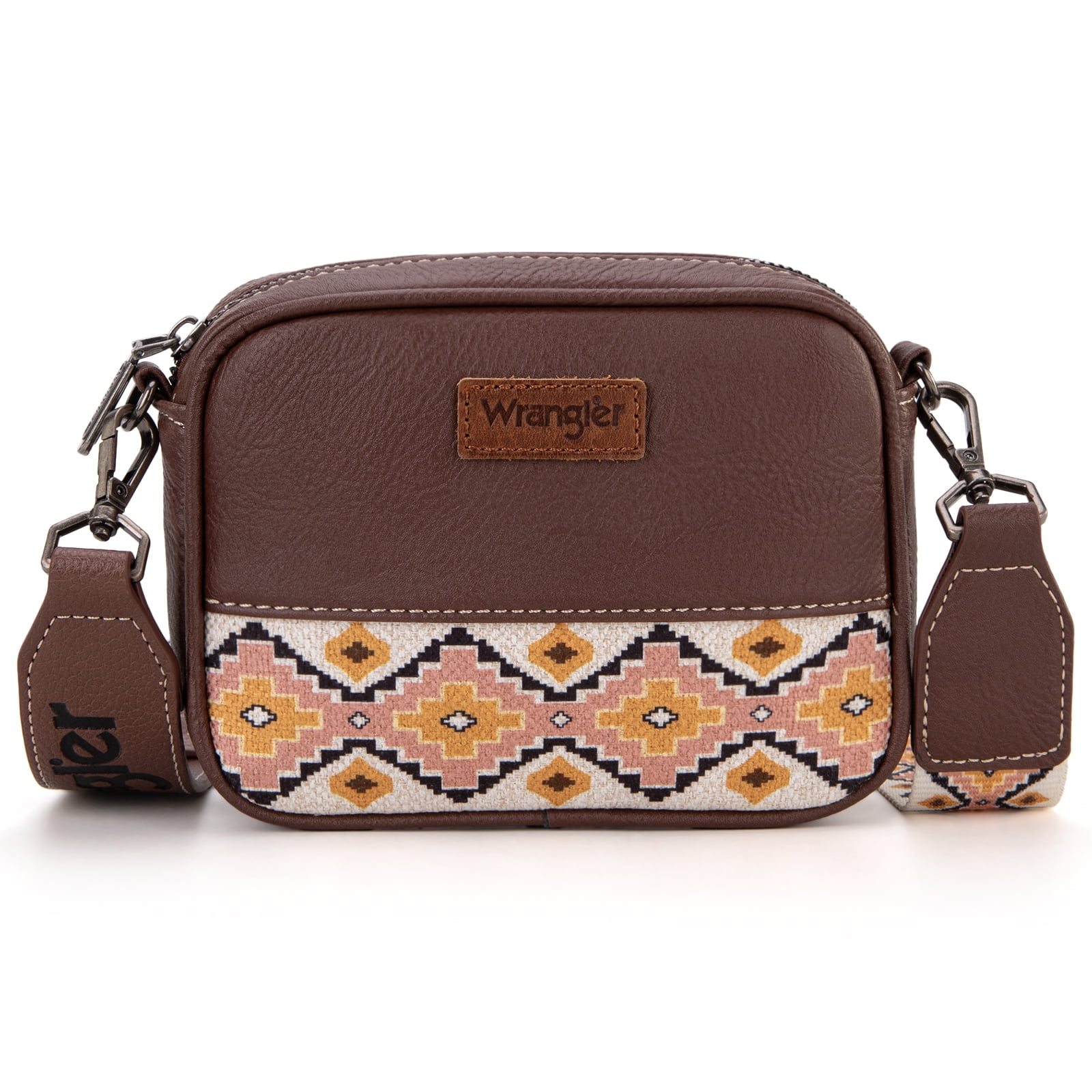 Wrangler Crossbody Bag for Women Aztec Mini Crossover Purse with Guitar ...