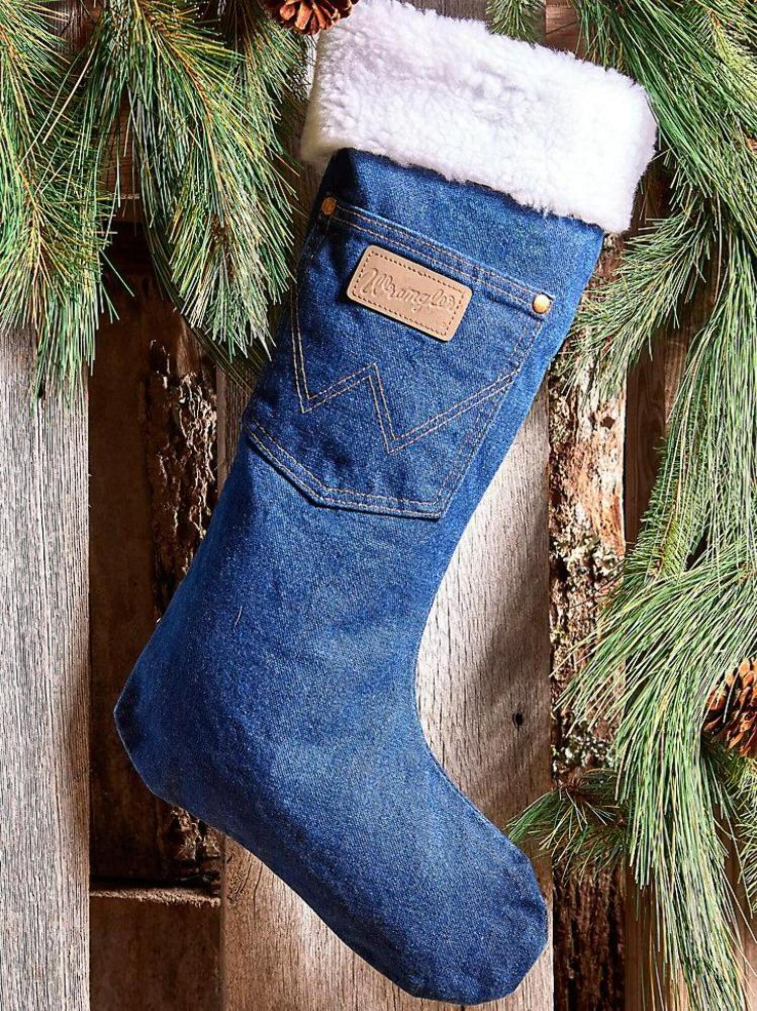 Wrangler Sherpa Denim Stocking - Accessories Other - 1Wrchsp - Walmart.com
