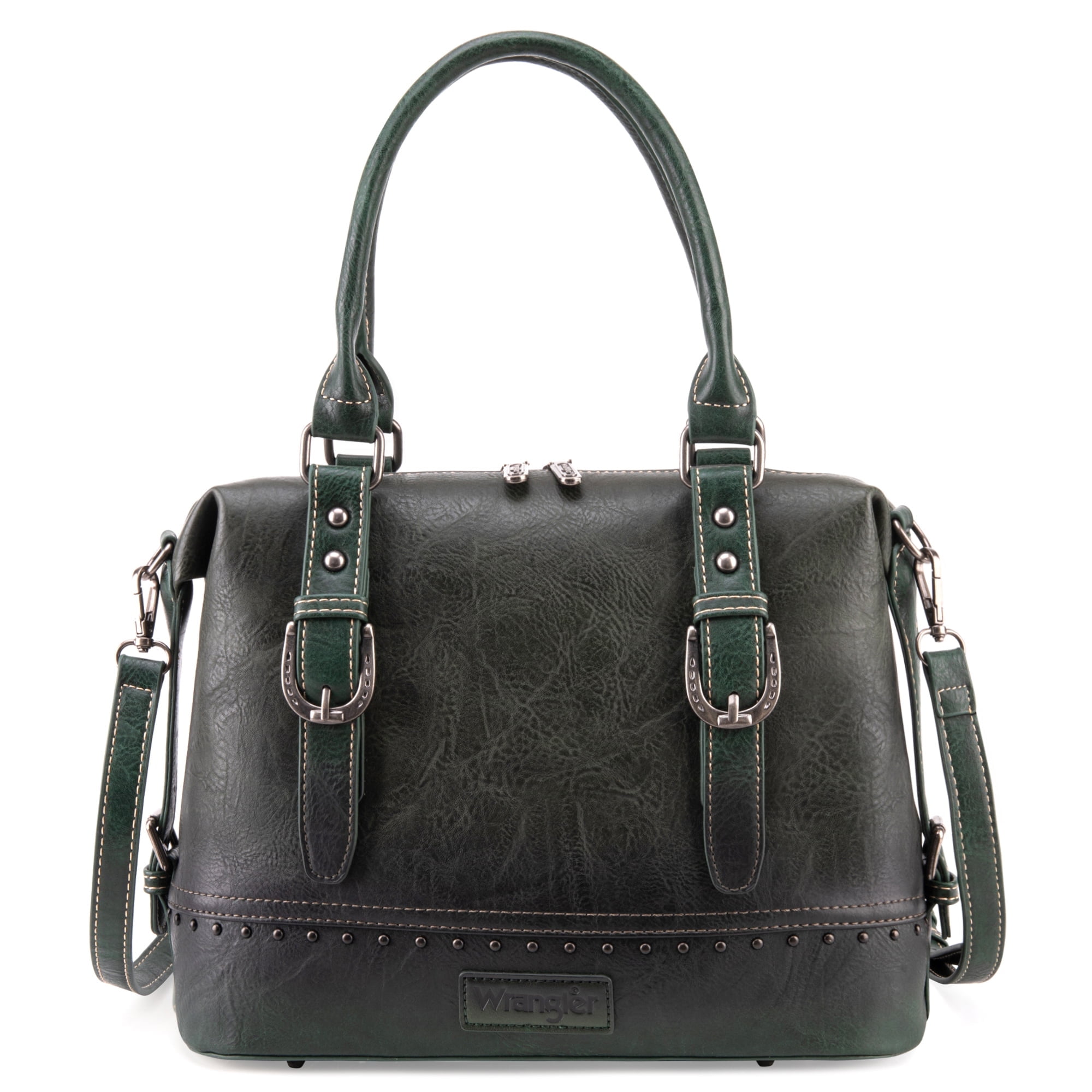 Wrangler Doctor Bag for Women Satchel Handbags, Jet Forest Dark Green ...