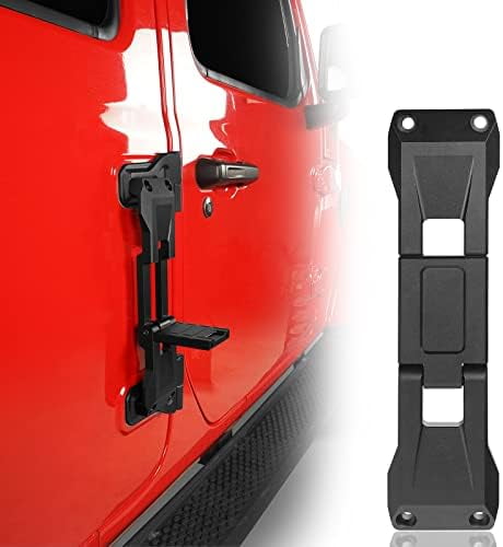 Wrangler Door Hinge Step Aluminum Folding Foot Pedal Peg Rooftop Access ...