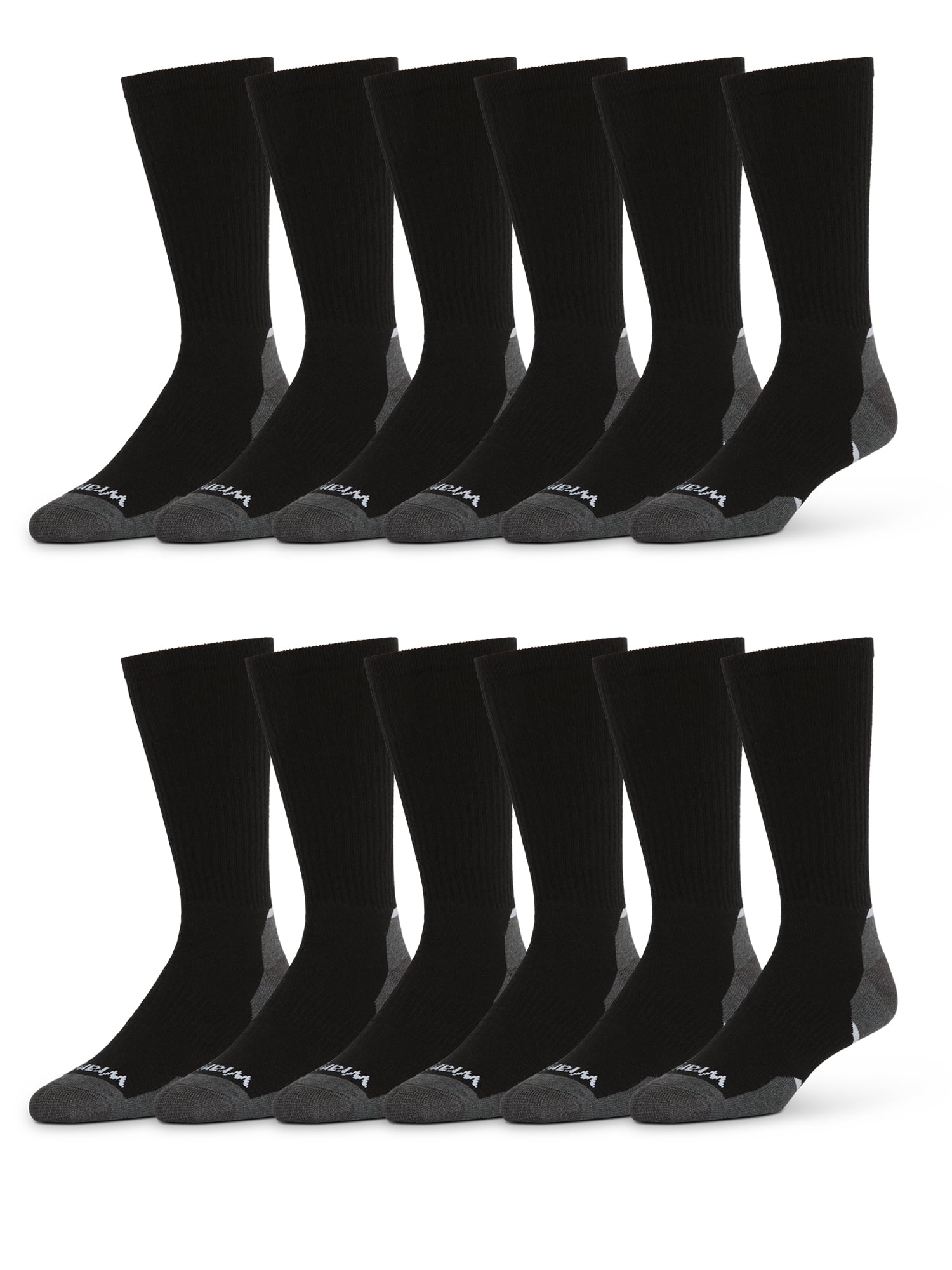Wrangler Five Star Essential Cool Comfort Crew Socks for Men, Full ...