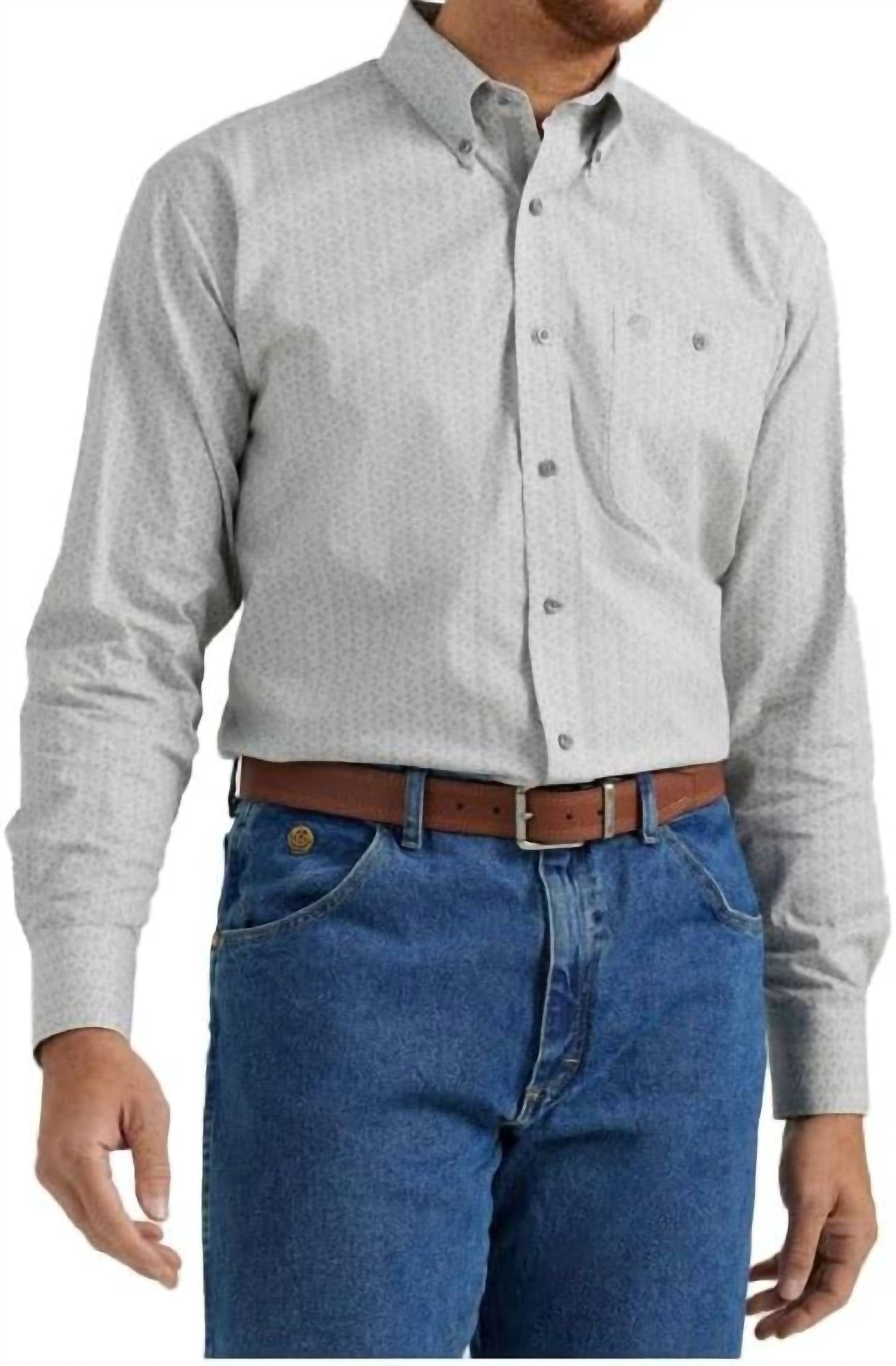 Wrangler George Strait Buttondown Long Sleeve Shirt - Walmart.com