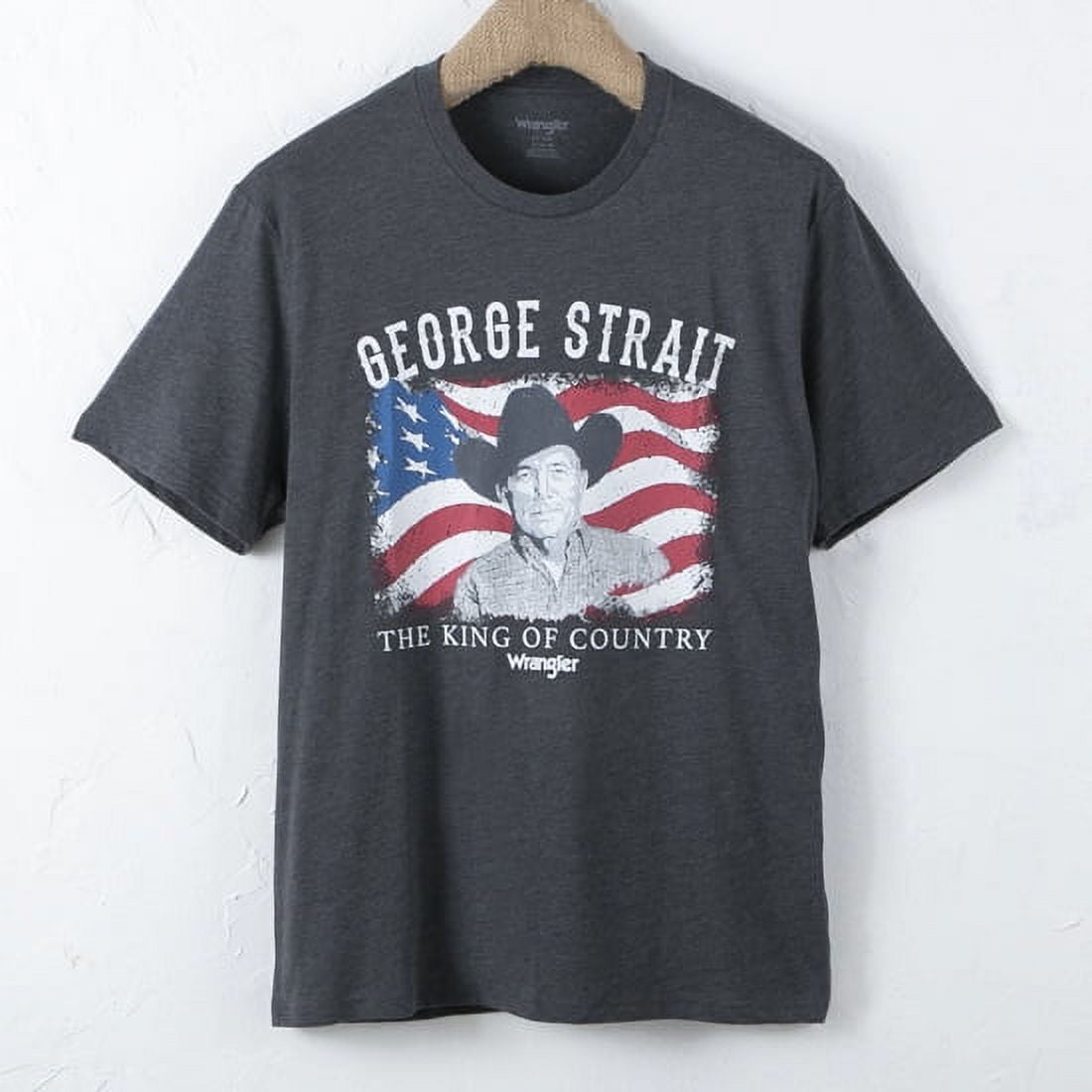 Wrangler George Strait Charcoal Heather - Mens Tee - 112344133 ...