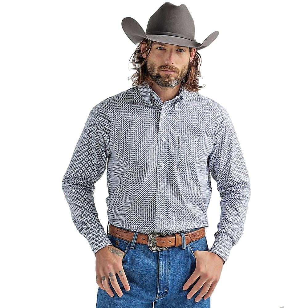 Wrangler George Strait Purple Bursts - Mens Shirt - 112324862 - Walmart.com