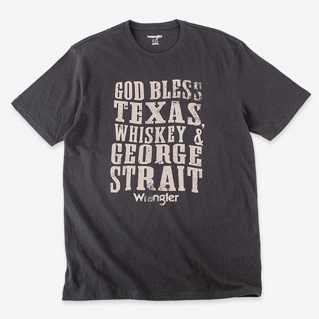 Wrangler George Strait Jet Black - Mens Tee - 112347212 - Walmart.com