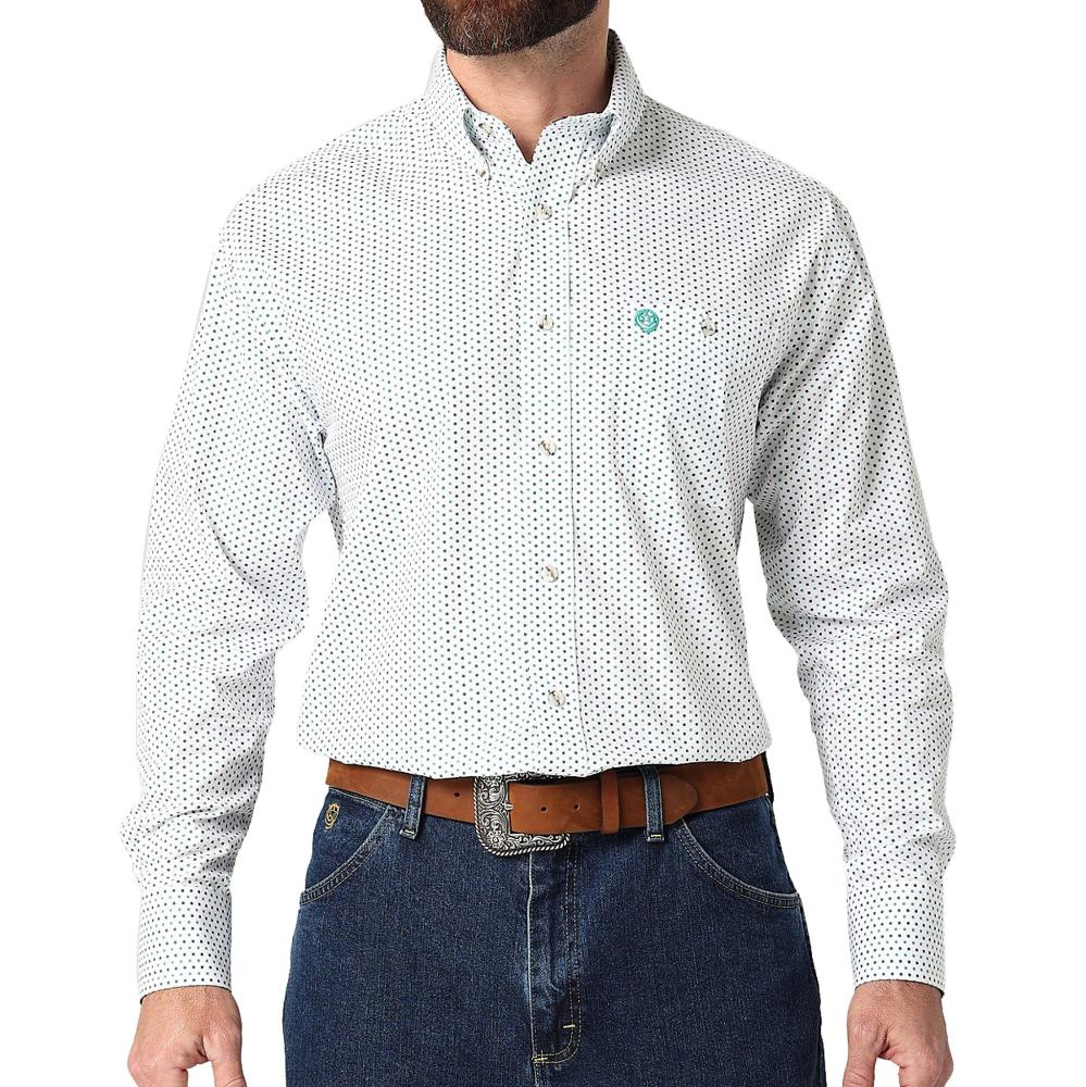Wrangler George Strait White Print - Mens Shirt - 112318981 - Walmart.com