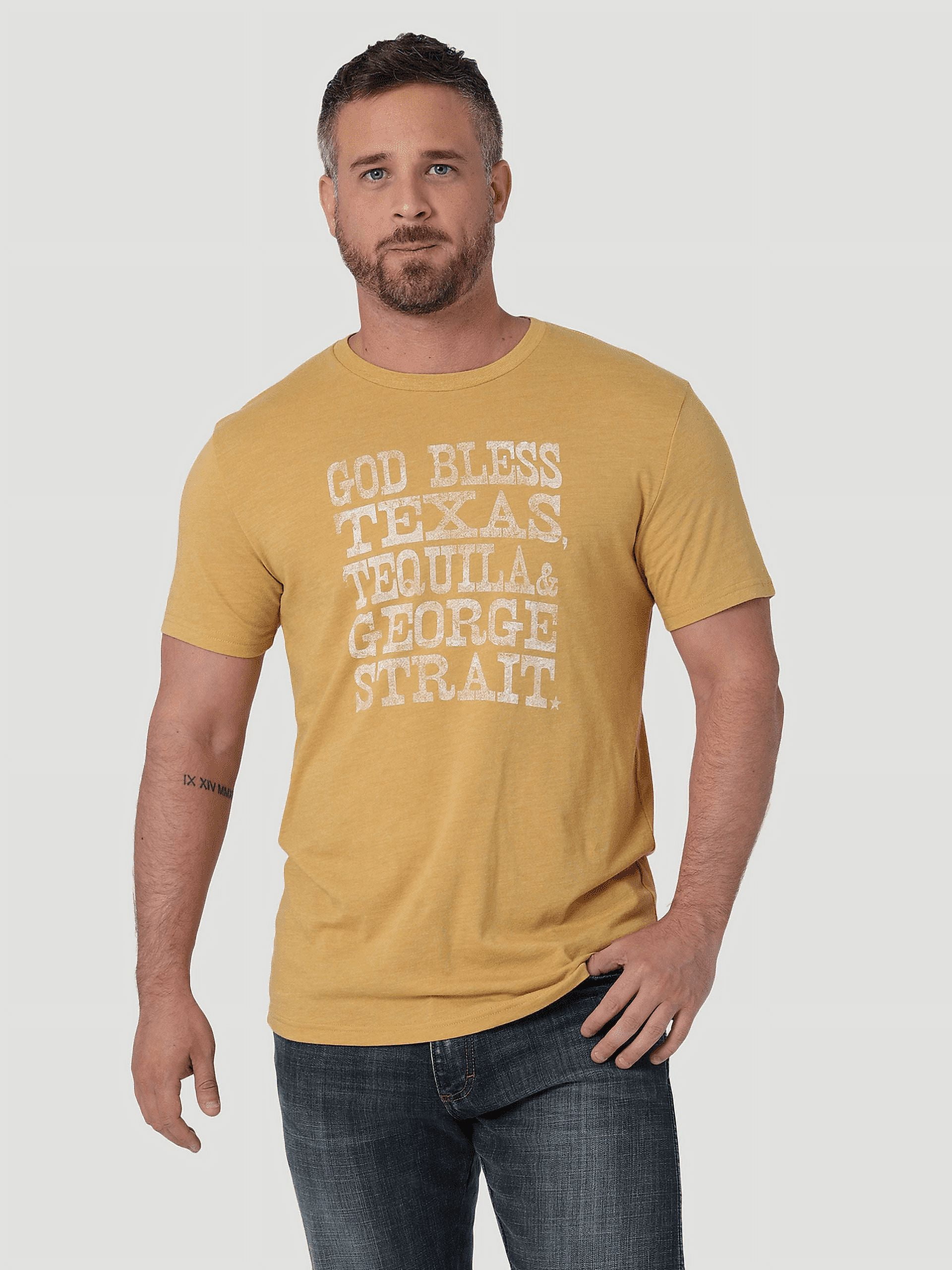 Wrangler George Strait Yellow Print - Mens Tee - 112336252 - Walmart.com