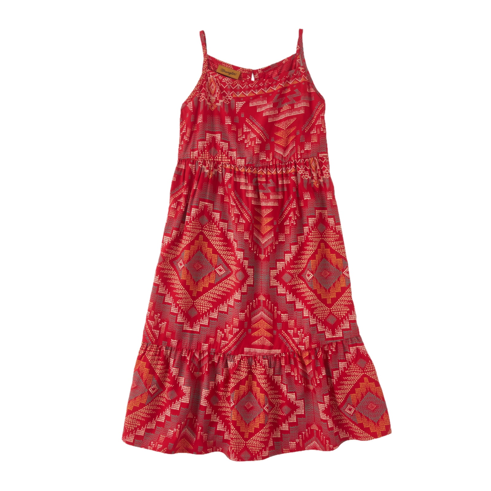 Wrangler Girls Retro® Aztec Red Maxi Dress 112346572 - Walmart.com