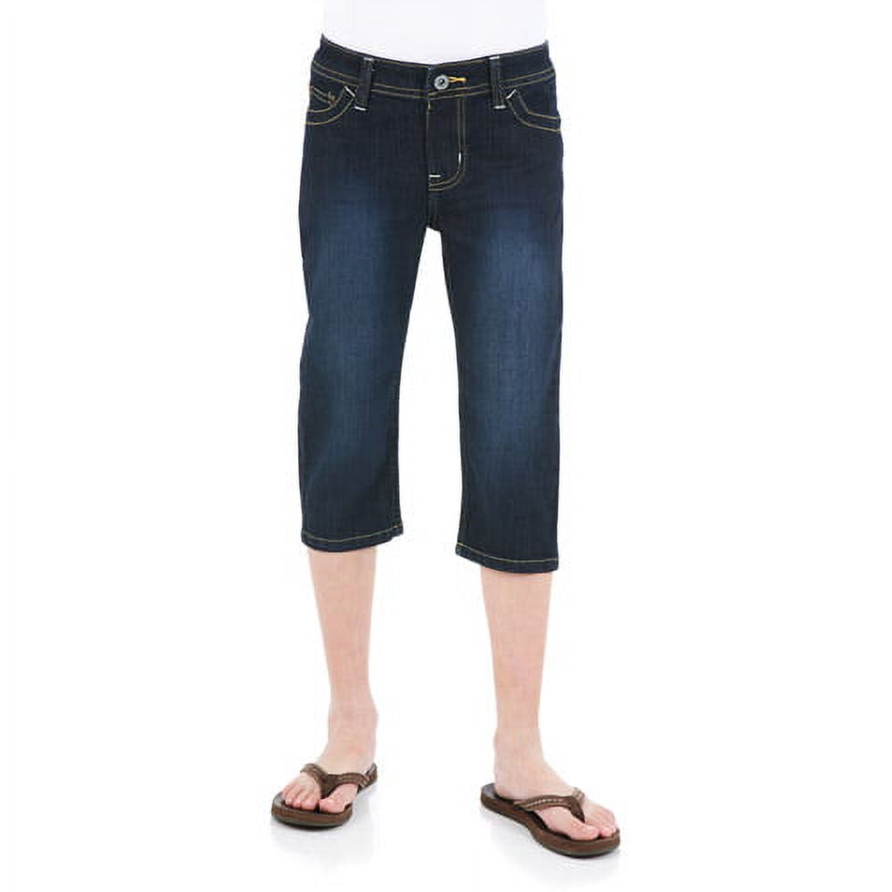Wrangler - Girls Super Skinny Cropped Pants - Walmart.com