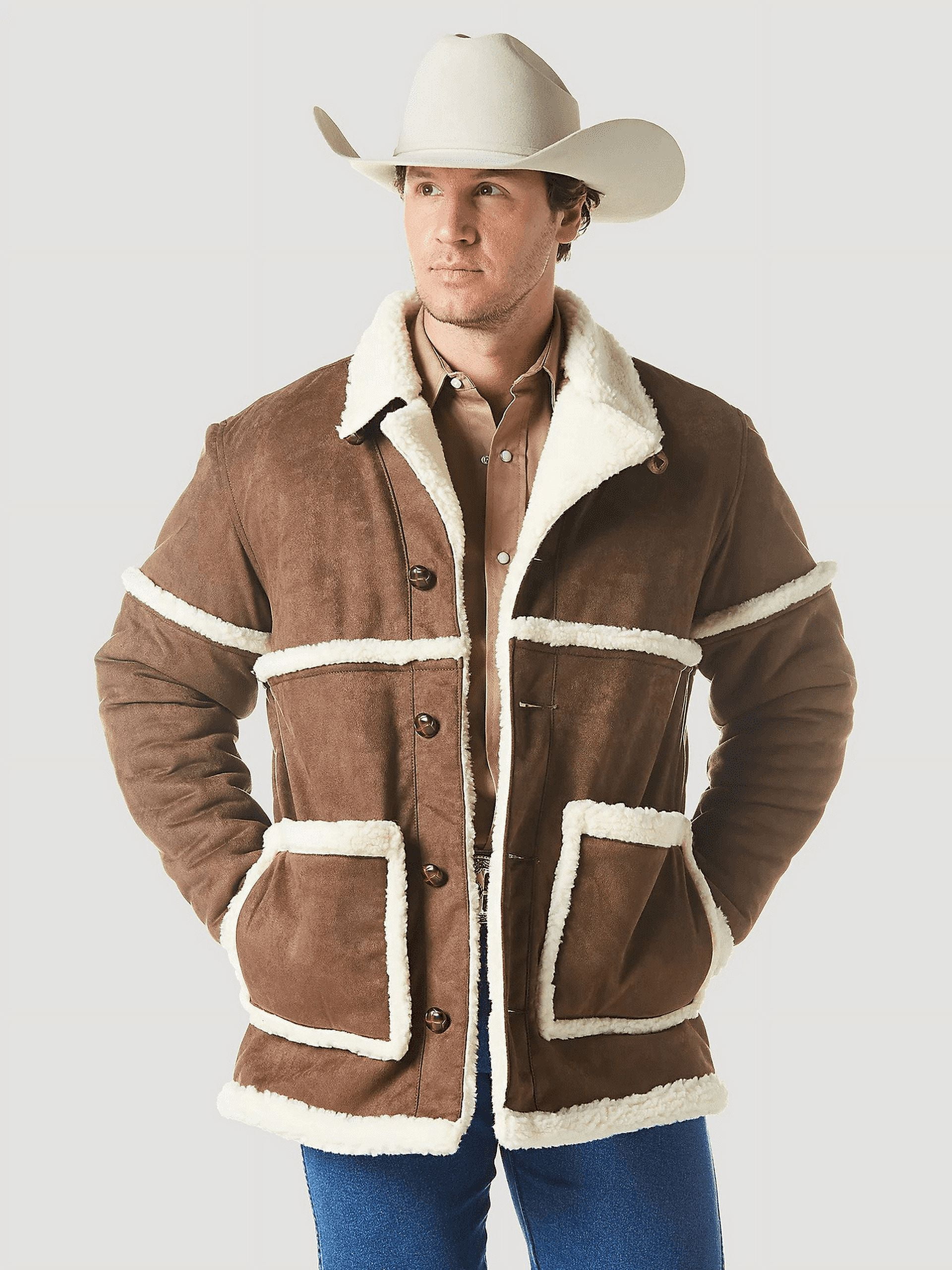 Wrangler Helzer Cowboy Sherpa Lined - Mens Jacket - 112336440 - Walmart.com