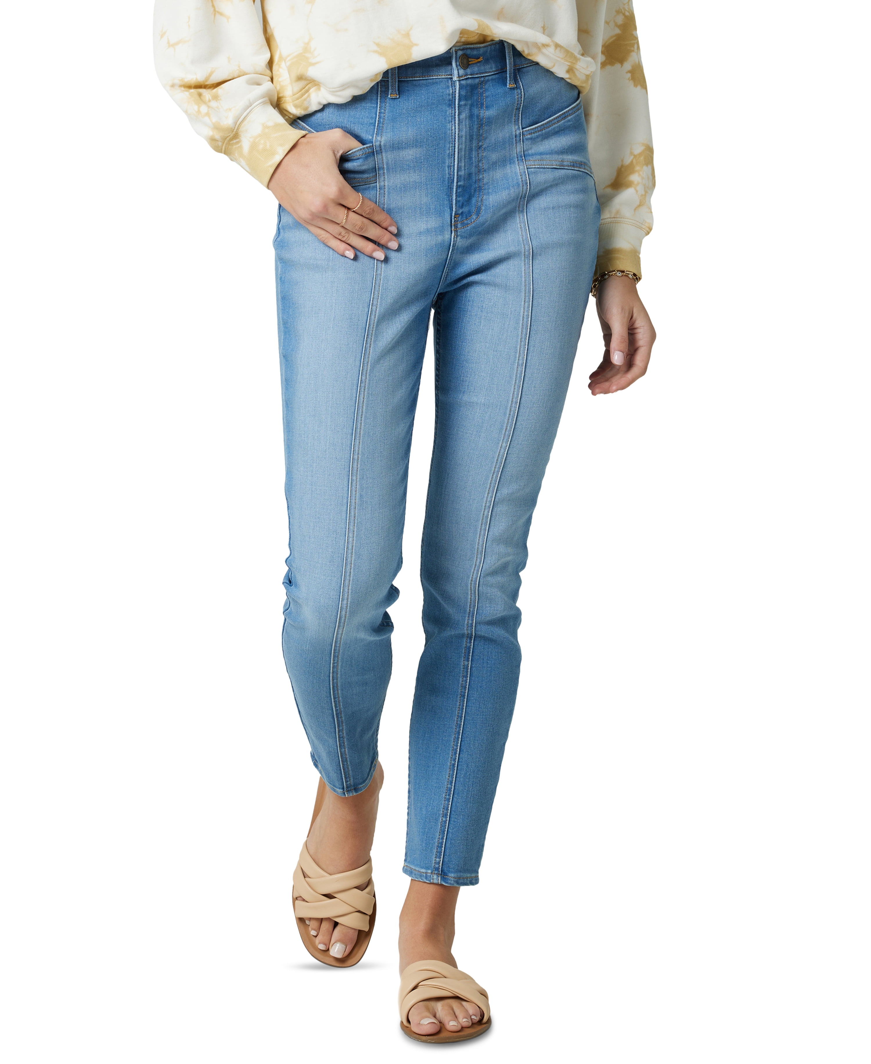 Wrangler Highest High Rise Western Skinny Jeans Lightwash 12 - Walmart.com