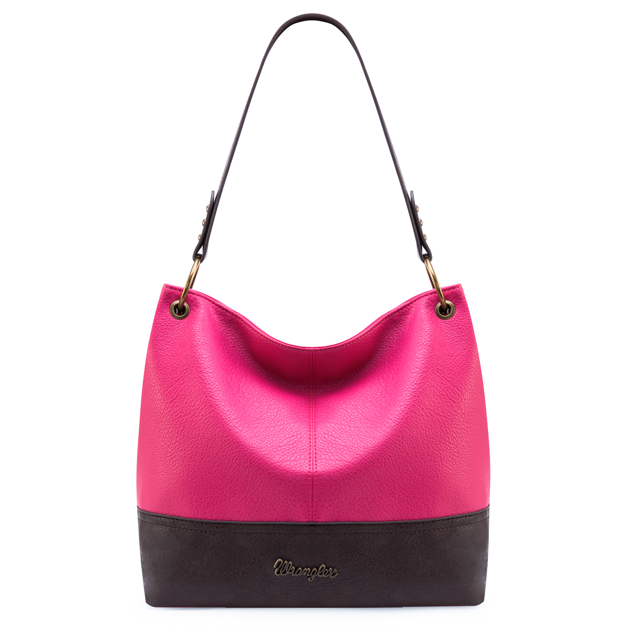 Zzfab Double Handles Laser Cut Big Hobo Bag Pink - Walmart.com