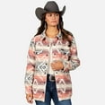 Wrangler Women's Retro Jacquard Southwestern Print Shacket - 112336449 ...
