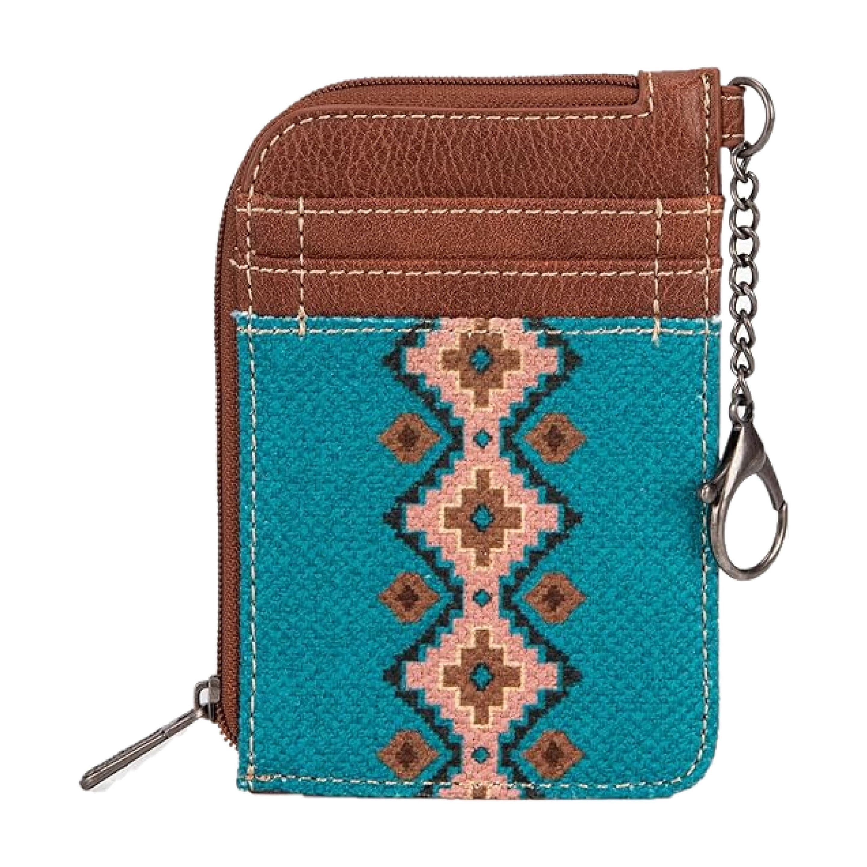 Wrangler Ladies Southwestern Mini Dark Turquoise Card Case WG2203 ...