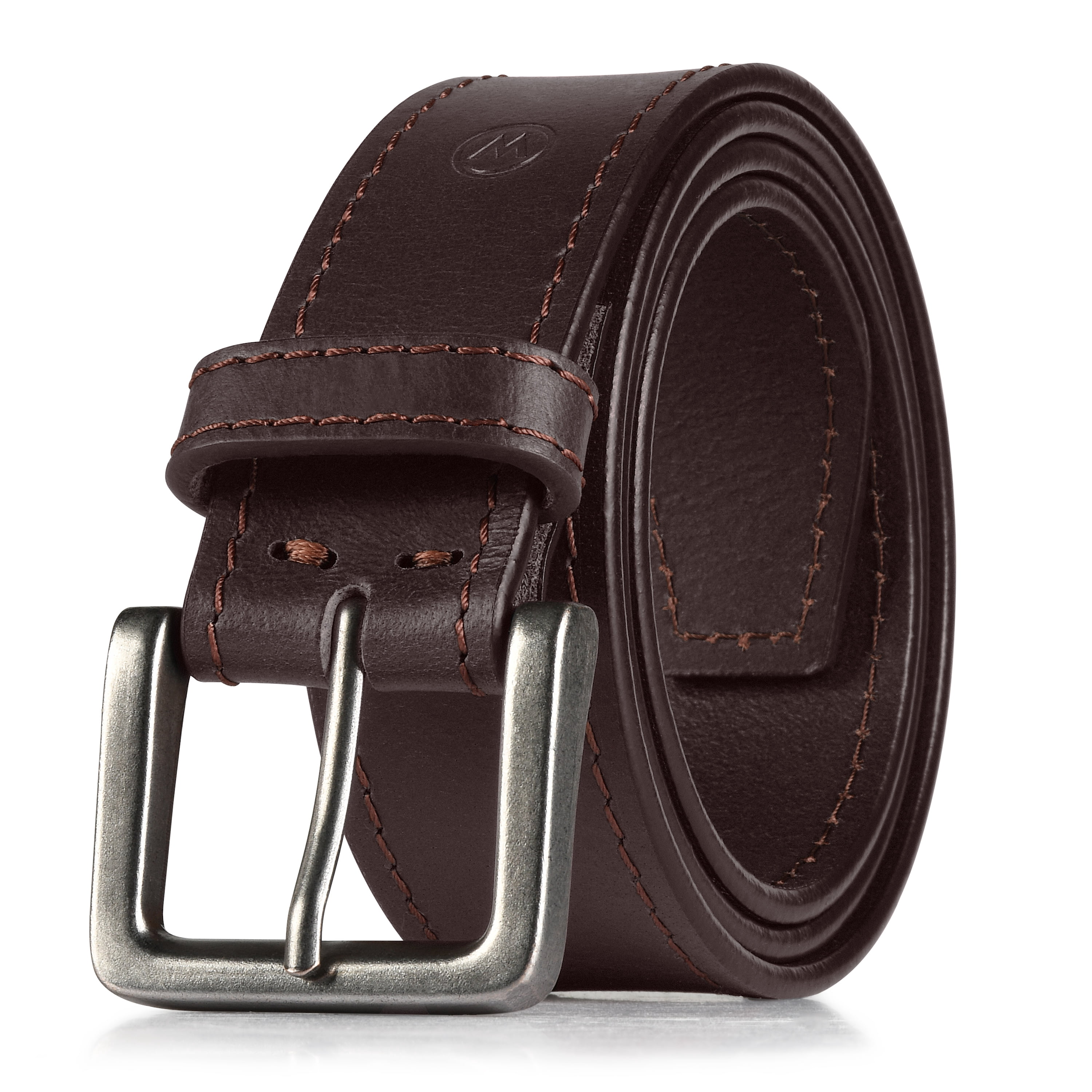 Wrangler, Leather Belt for Men, Size 40, Casual Everyday Brown ...