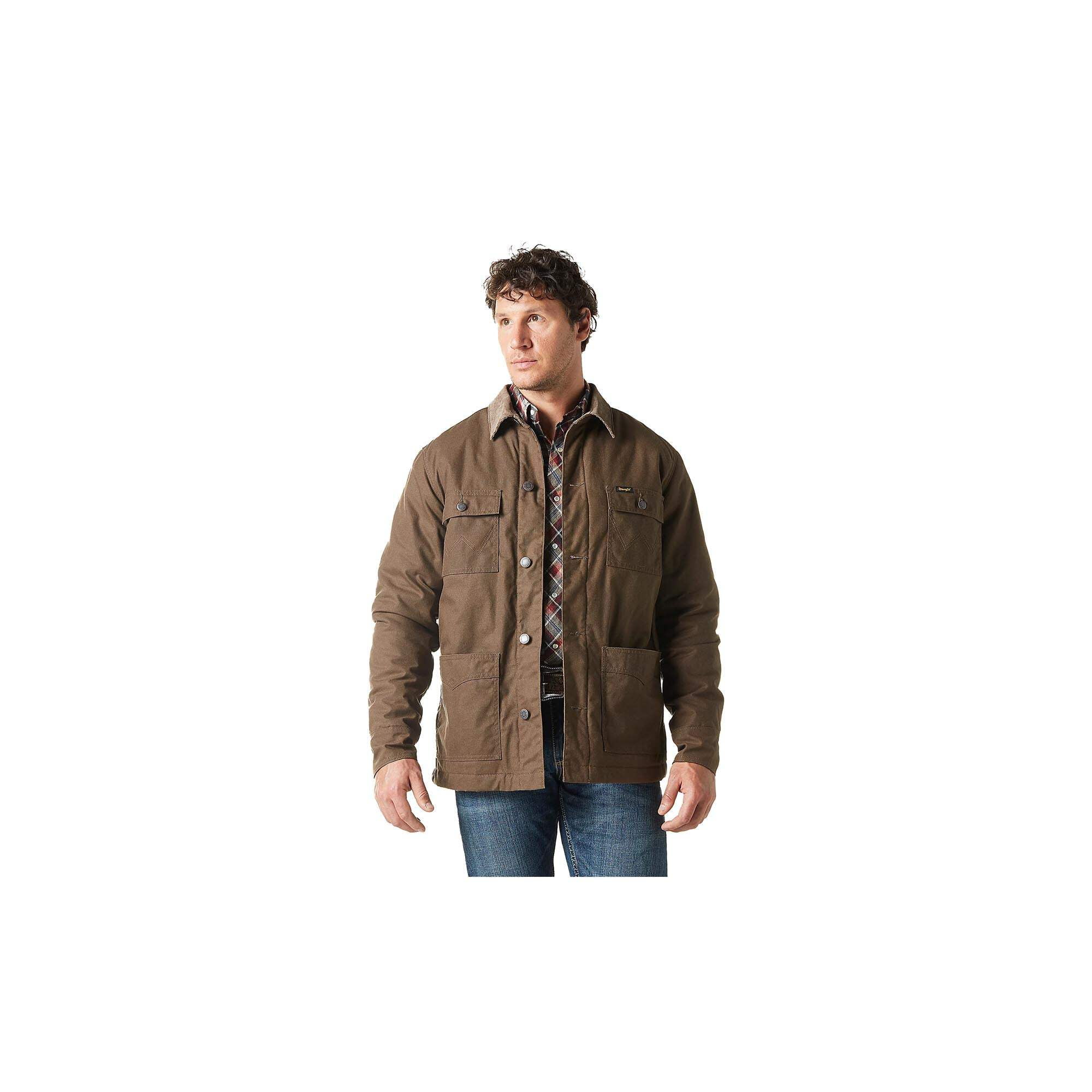 Wrangler Lined Barn Coat Brown - Mens Jacket - 112336456 - Walmart.com