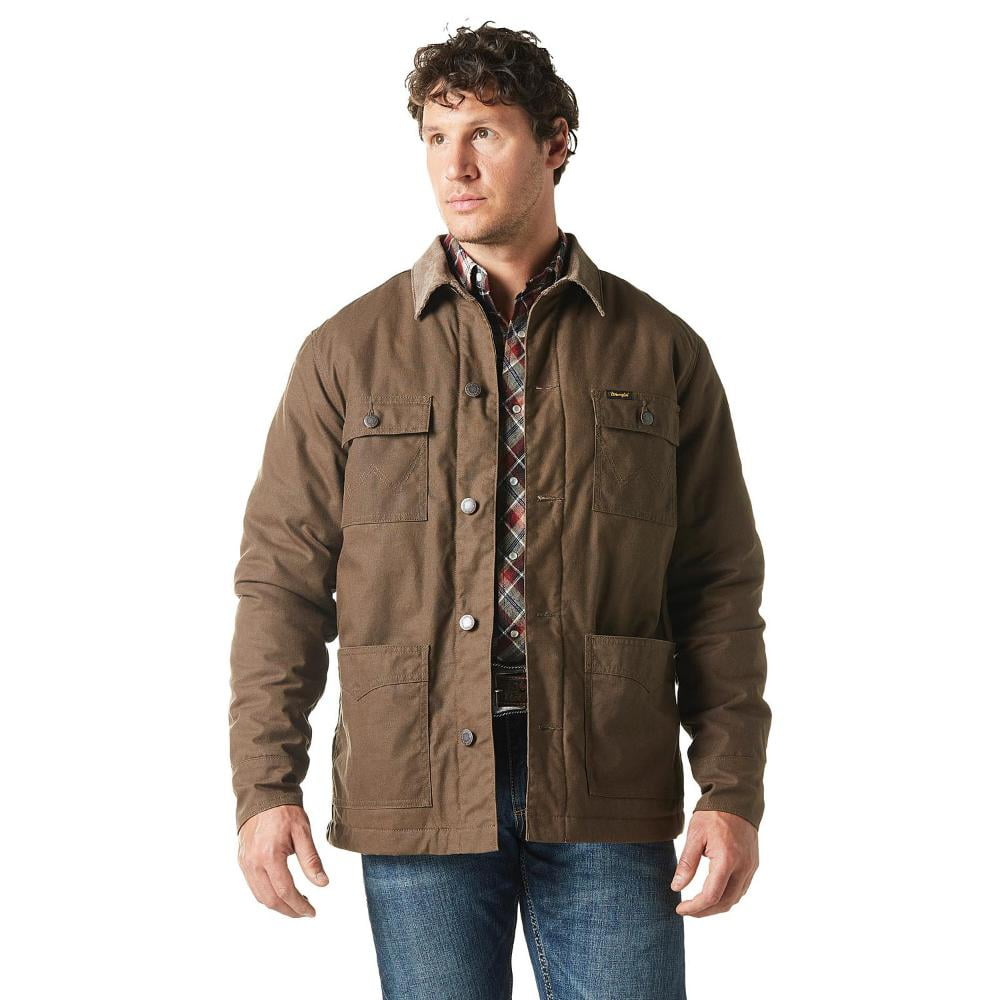 Wrangler Lined Barn Coat Brown - Mens Jacket - 112336456 - Walmart.com