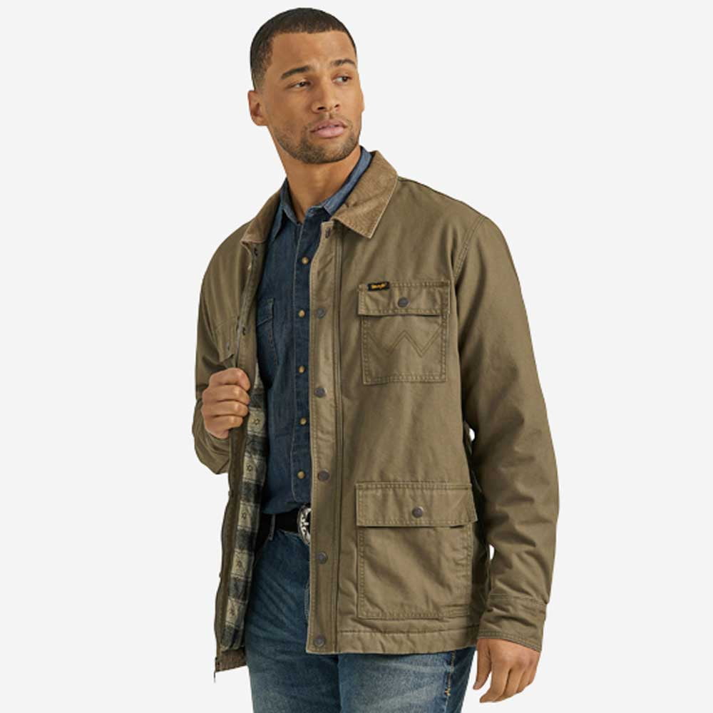 Wrangler Lined Barn Coat Mountainview - Mens Jacket - 112352862 ...