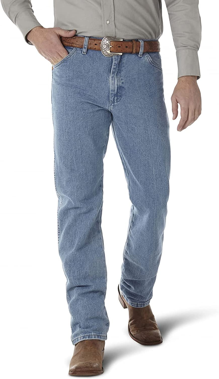 Wrangler Men s 13MWZ Cowboy Cut Original Fit Jean 30W x 34L Antique ...