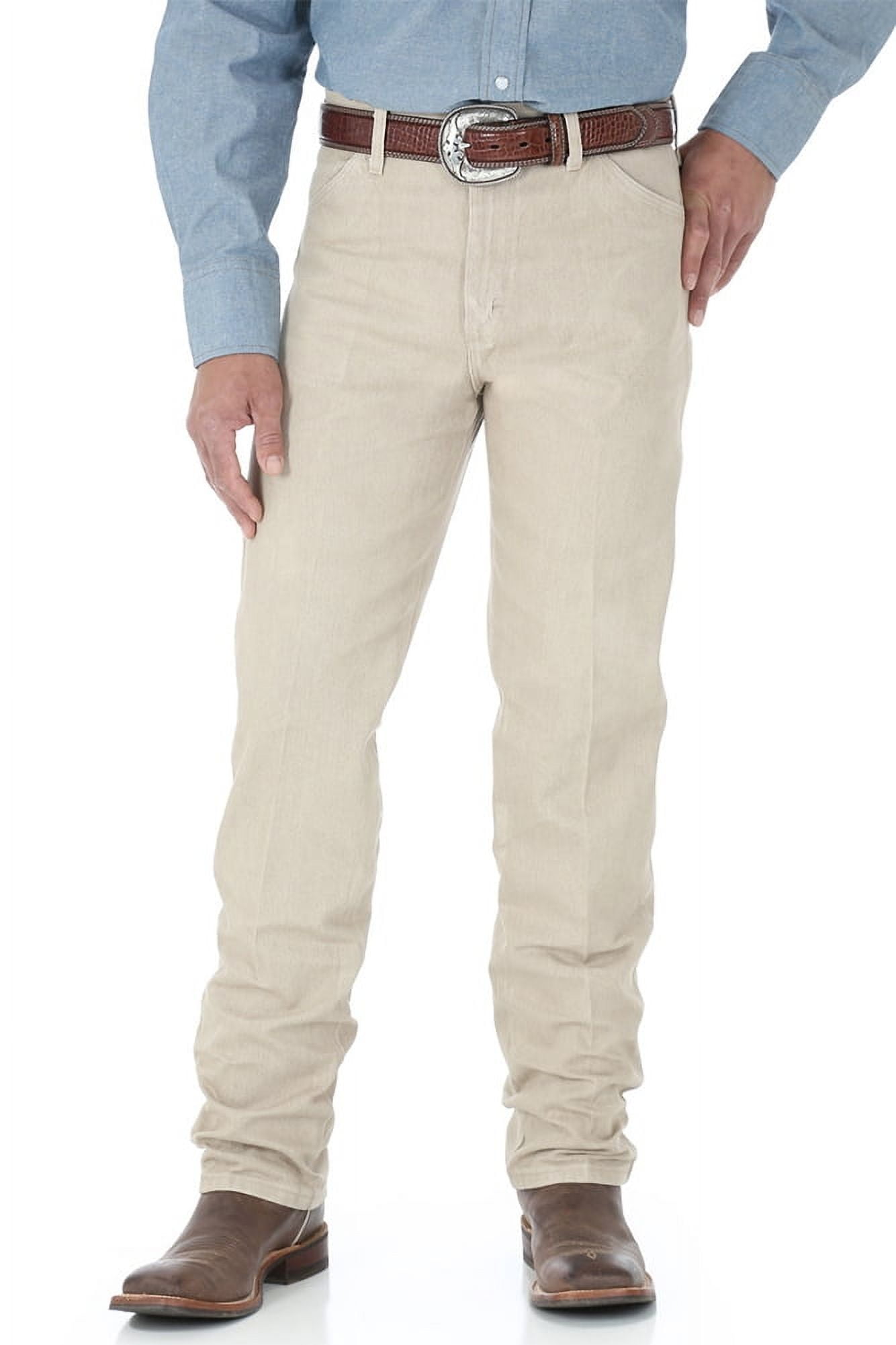 Wrangler Men's 13MWZ Cowboy Cut Original Fit Jeans Prewashed Tan TN ...