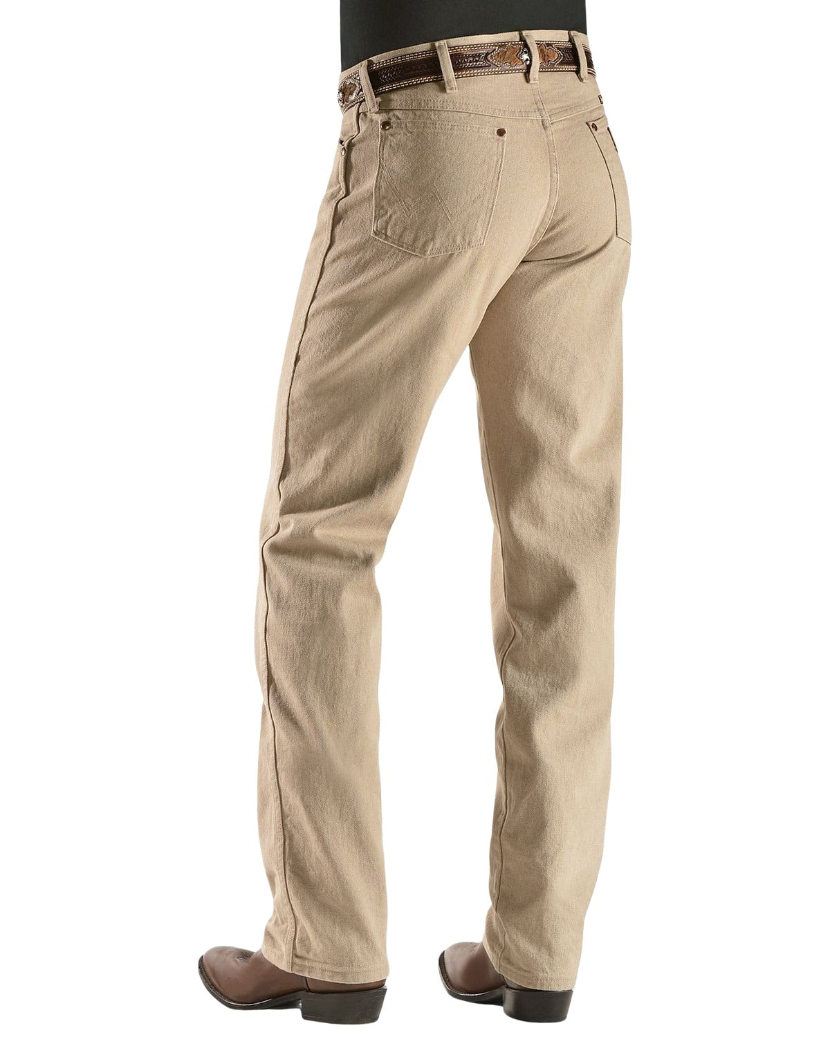 Wrangler Men's 13Mwz Cowboy Cut Original Fit Prewashed Denim Jeans Tan ...