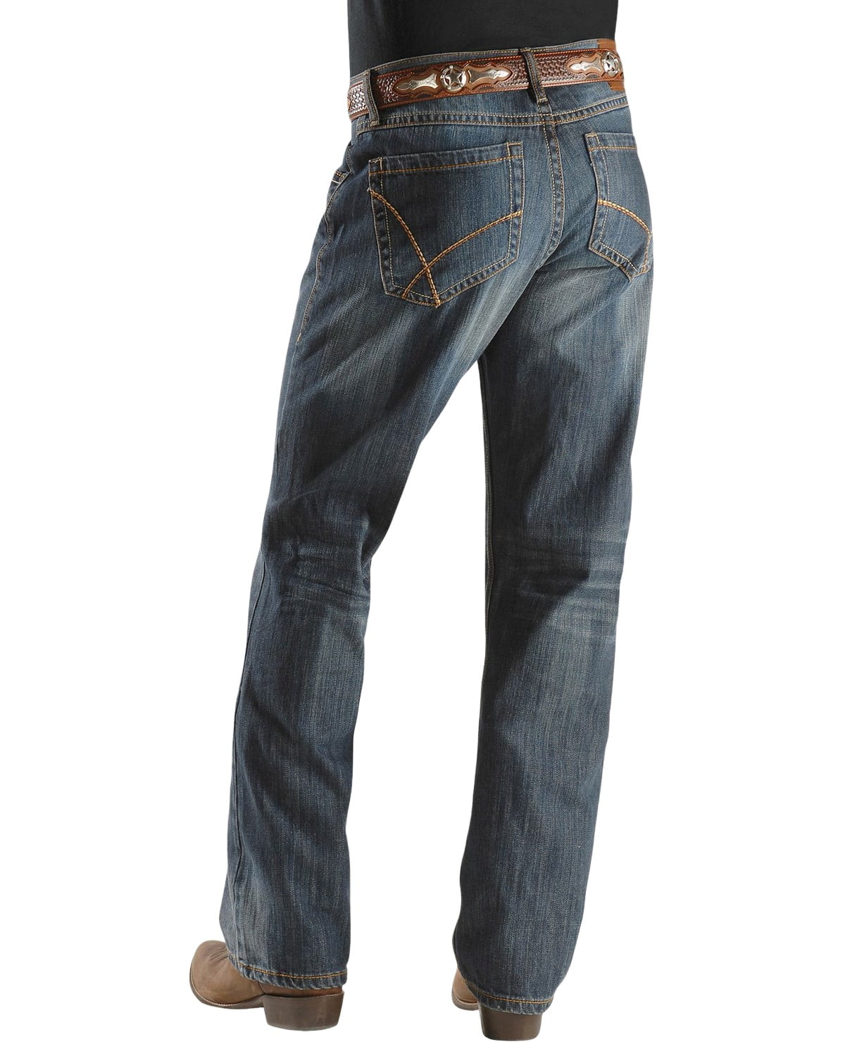 Wrangler Men's 20X No. 42 Dark Wash Slim Bootcut Jeans - 42MWXRD 28W x 36L US - Walmart.com