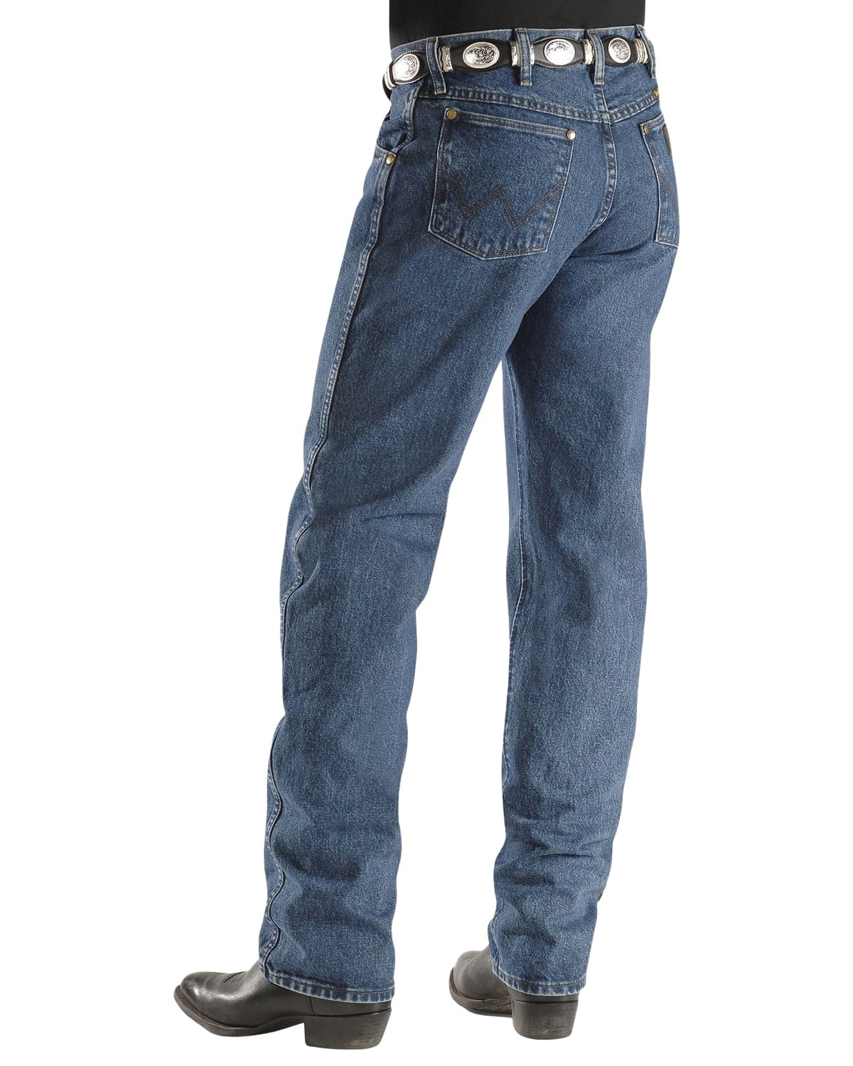 Wrangler Men's 47Mwz Dark Wash Cowboy Cut Regular Prewashed Jeans Dark ...