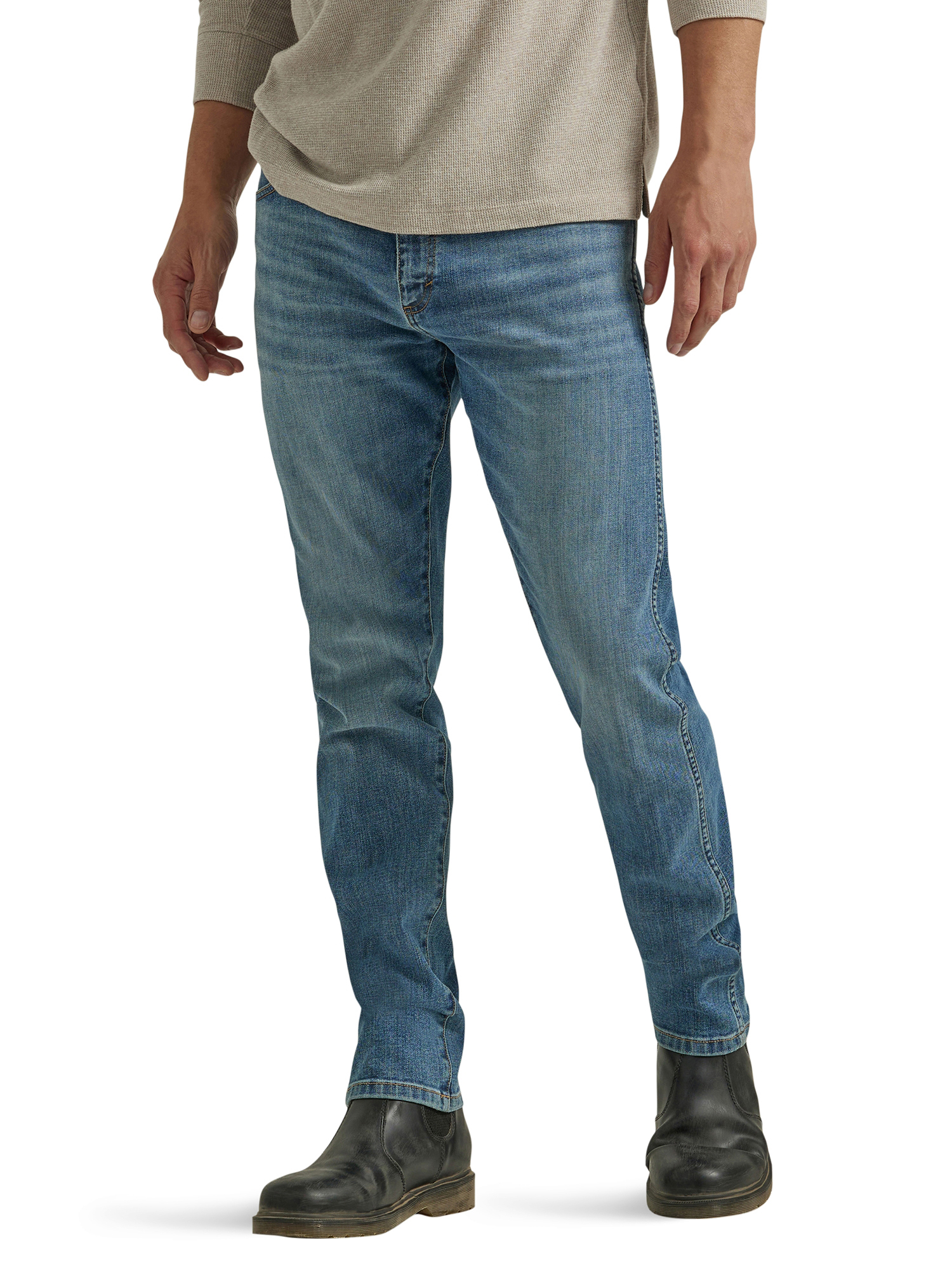 Wrangler Authentics Men's Comfort Flex Waist Relaxed Fit Jean, Carbon ...