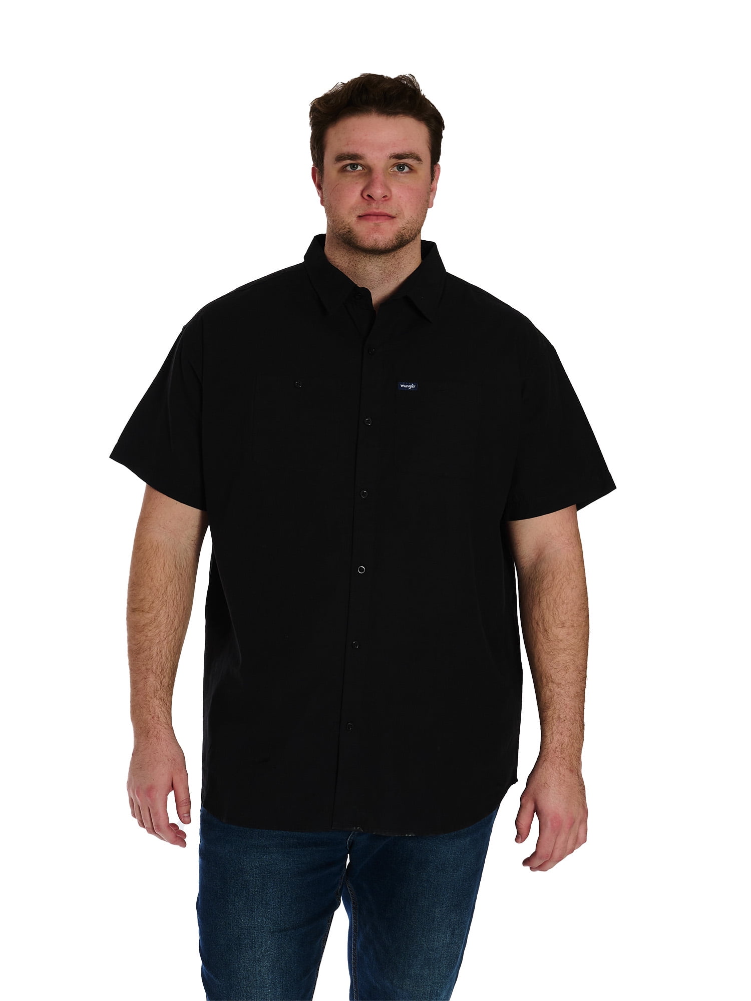 Wrangler Men's Big and Tall Button Closure Shirts ,Big size up to 6XL ...