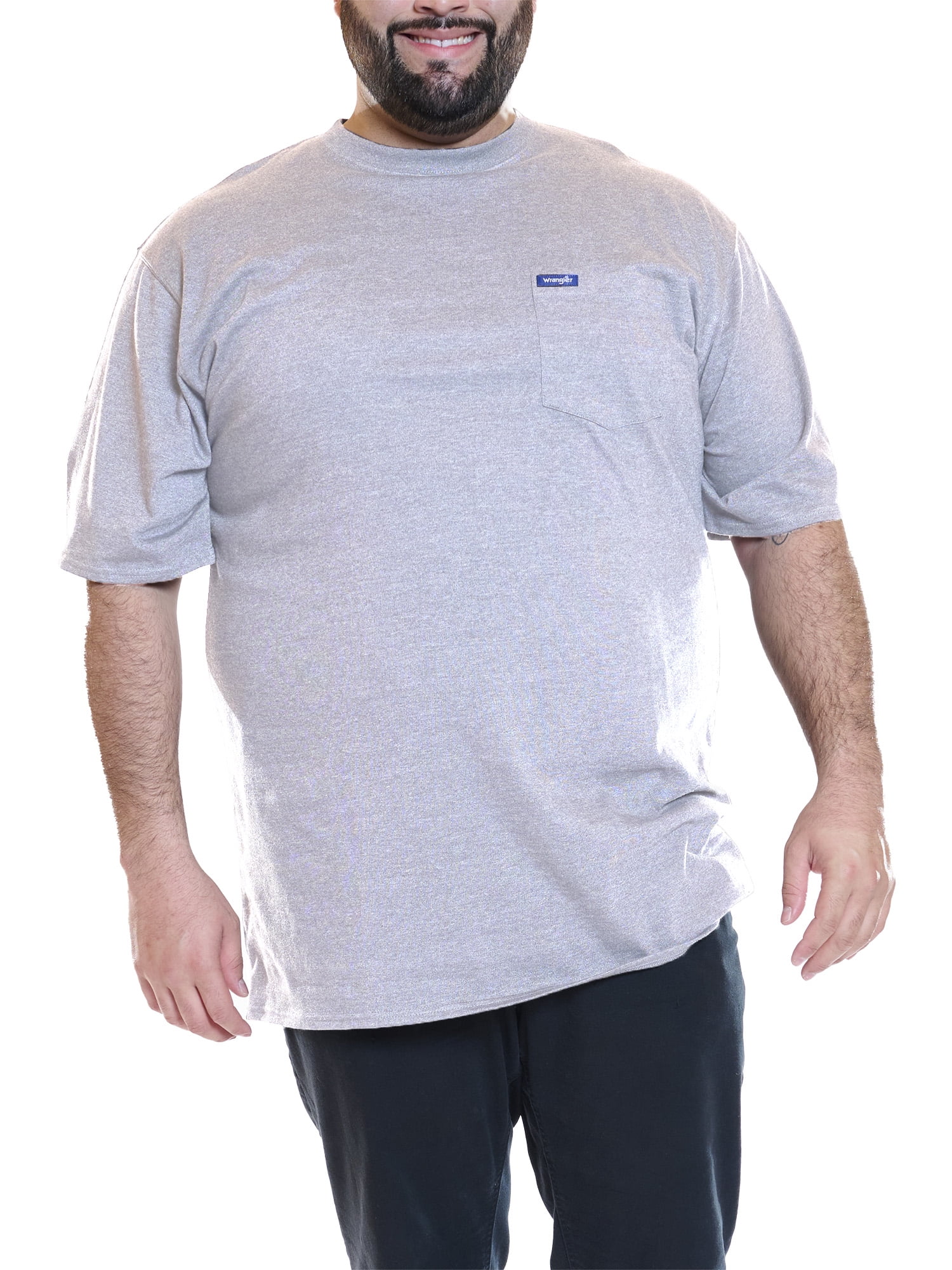 Wrangler Big & Tall Cotton Pocket Tee - Sizes 1XL-6XL - Walmart.com