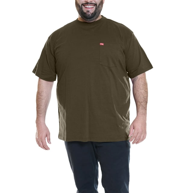 Wrangler Men's Big & Tall Cotton Pocket T-Shirt, Sizes 1XL-6XL, Relaxed ...
