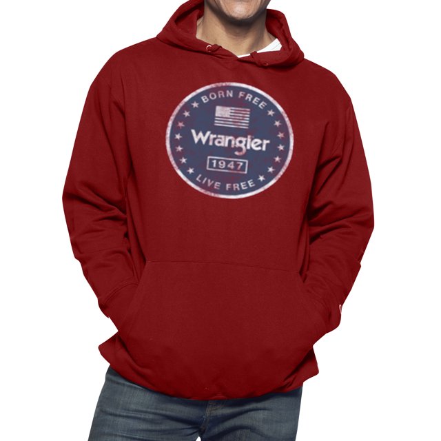 Wrangler Men's Big and Tall Fleece Pullover Hoodie, Big Size up to 6XL ...
