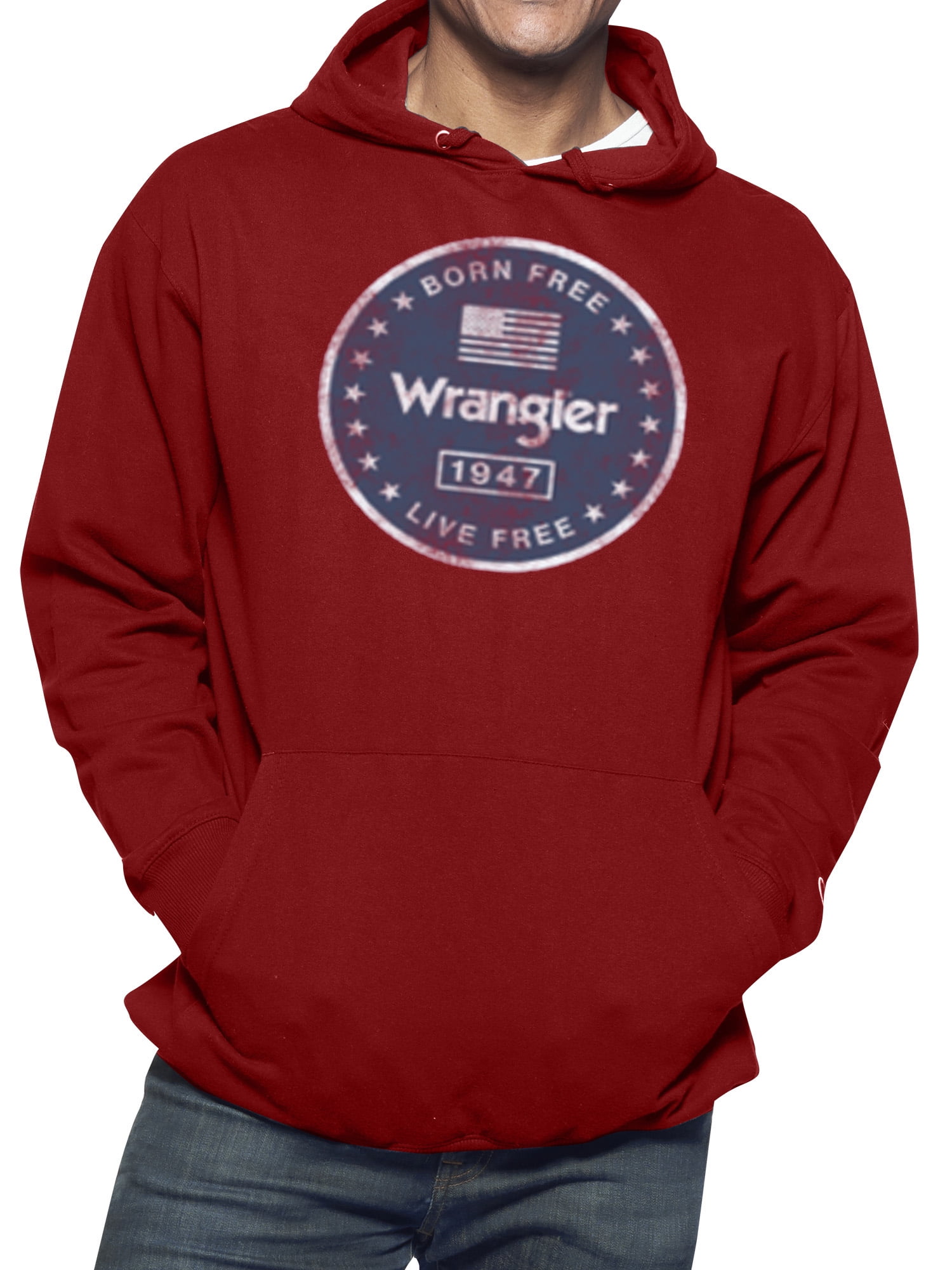 Wrangler Men's Big and Tall Fleece Pullover Hoodie, Big Size up to 6XL ...