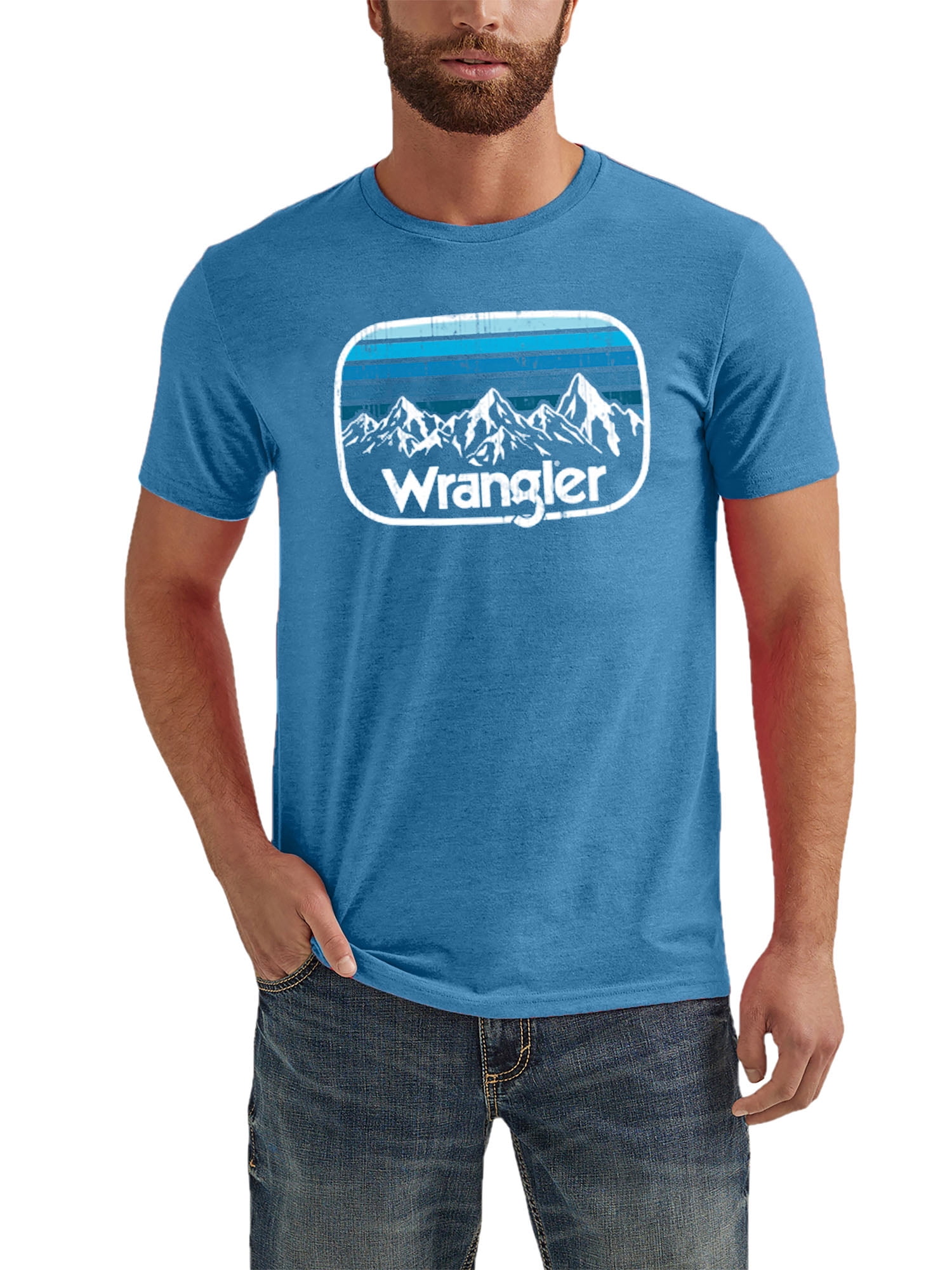 Wrangler Men's Big and Tall Graphic Logo T-Shirt ,Big Size Up to 6X and ...