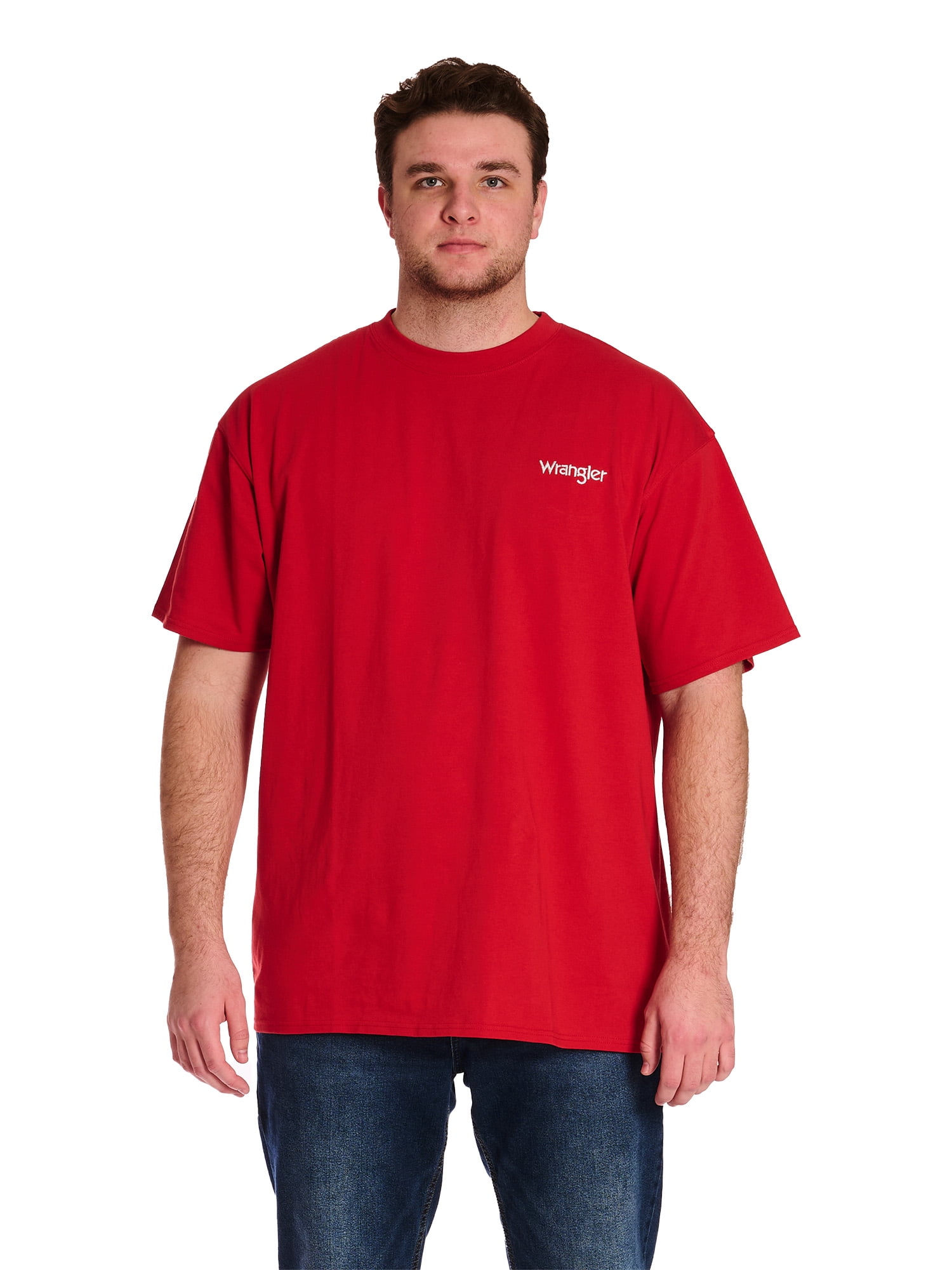 Wrangler Men's Big and Tall Logo T-Shirt ,Big Size up to 6x and Tall ...