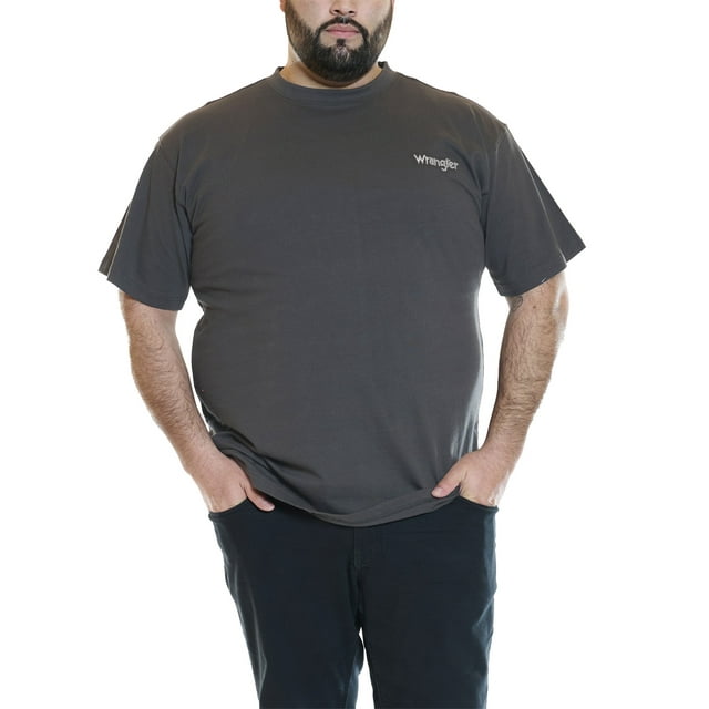Wrangler Men’s Big and Tall Logo T-Shirt, Sizes 1XL-6XL - Walmart.com