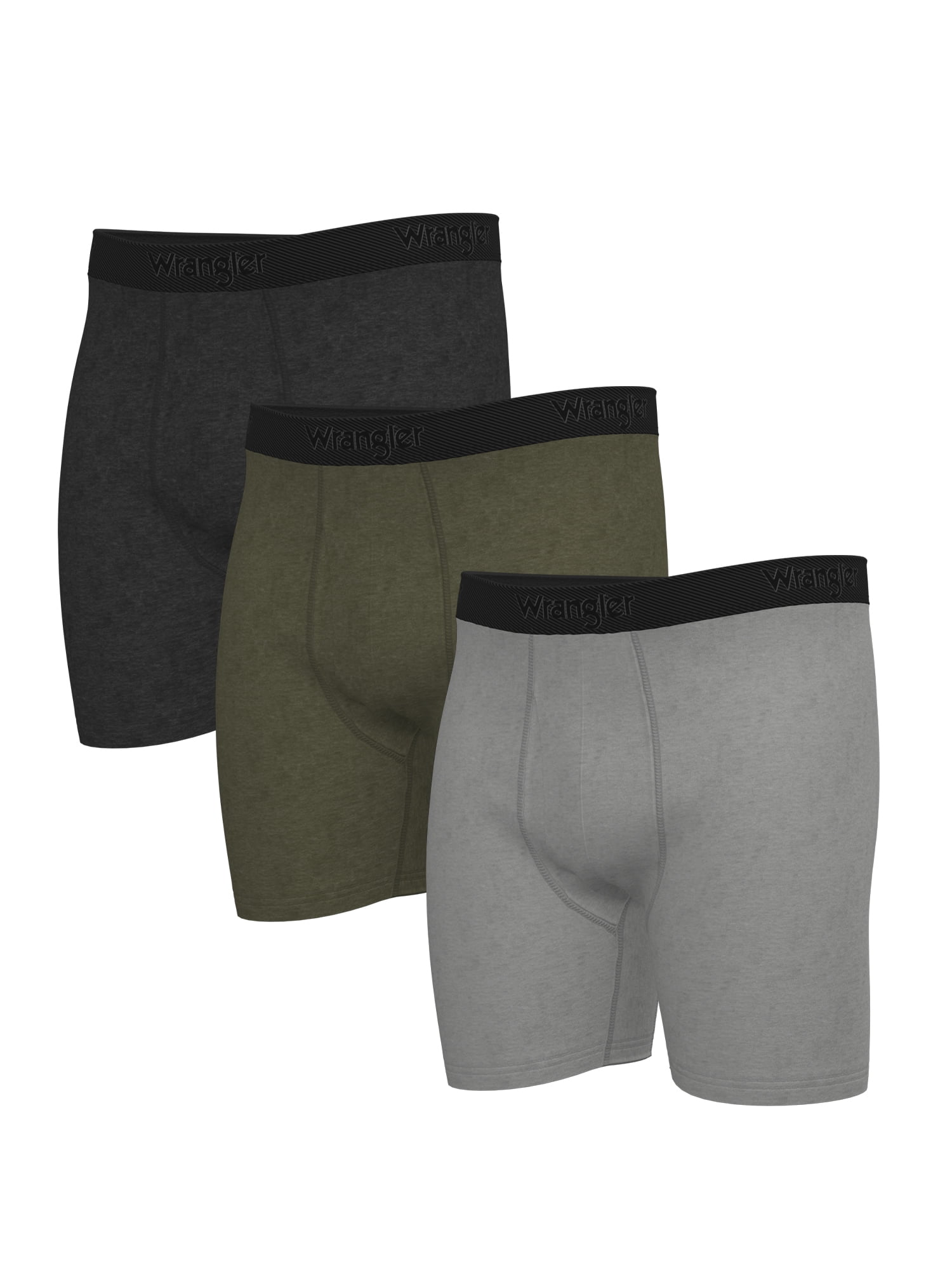Wrangler Five Star Premium Pro Venture Men’s 6" Boxer Briefs, 3-Pack ...