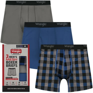Wrangler Men's Cooling Stretch Nylon Boxer Briefs, 3 Pack - Walmart.com