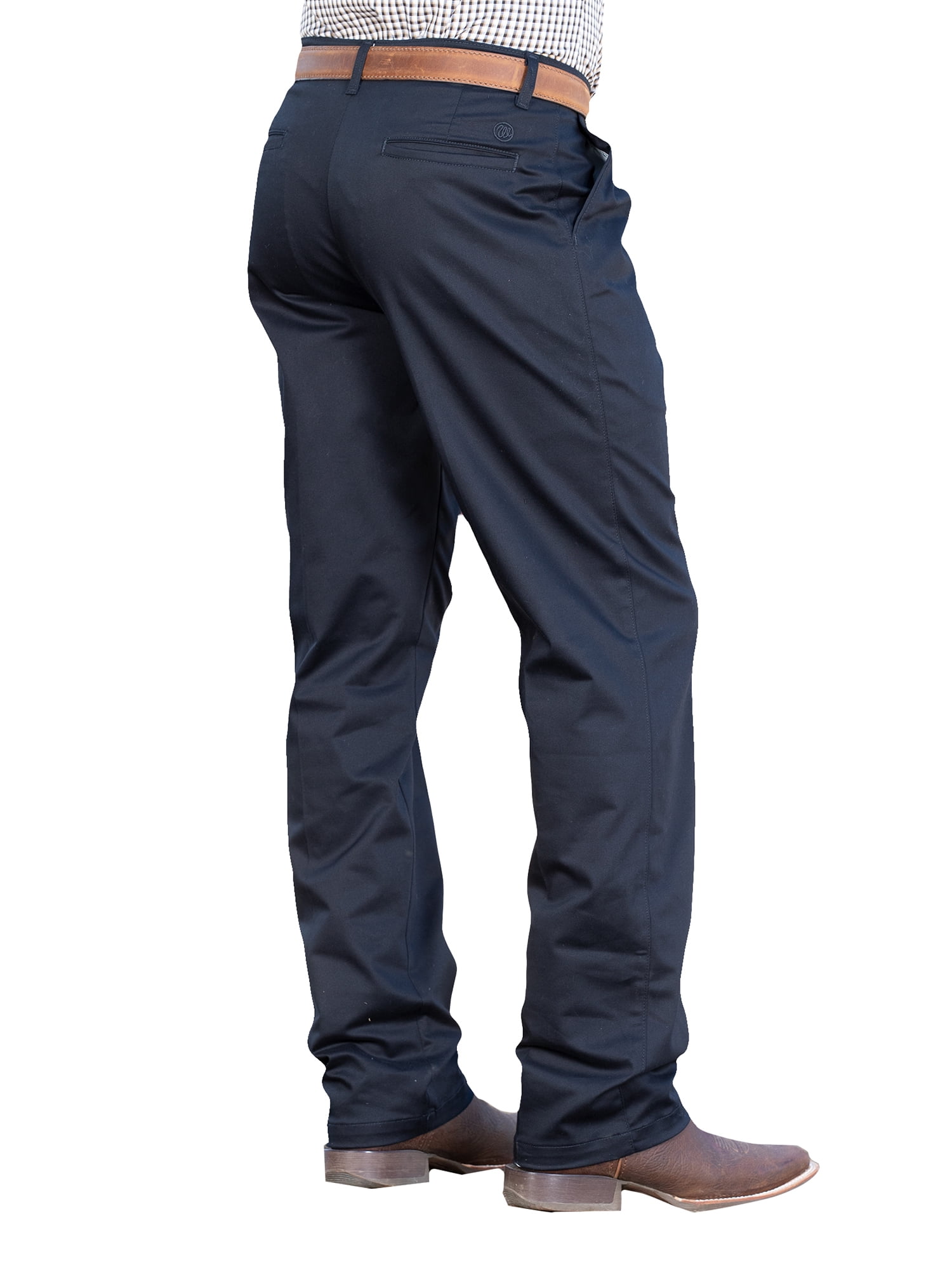 Wrangler Men's Casual Pleated Front Western Pants Black 32W x 34L ...