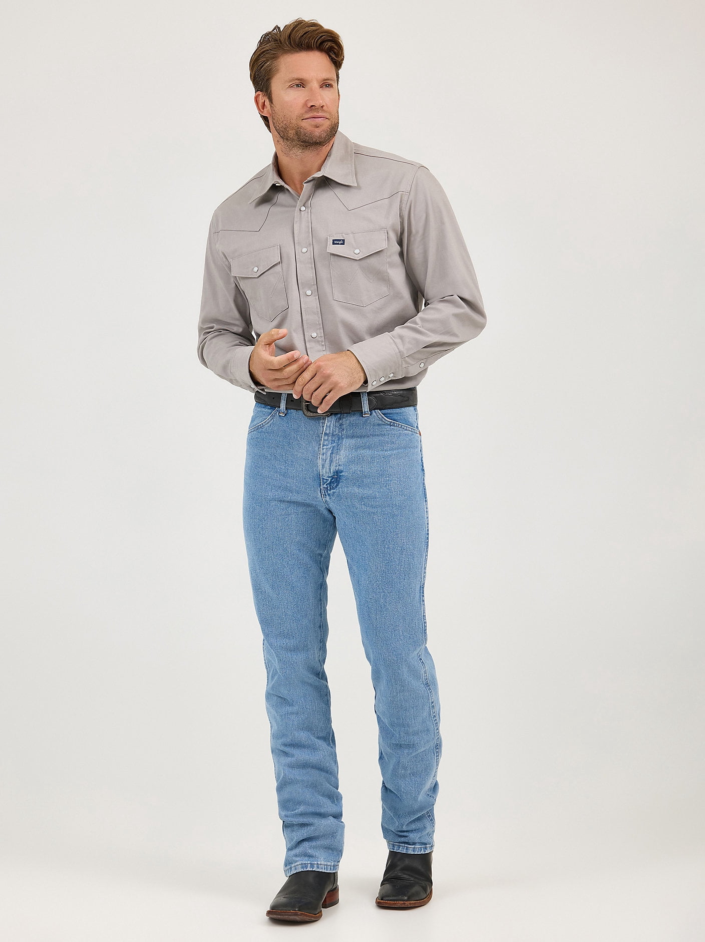 Wrangler Men's Cowboy Cut Slim Fit Jean-Antique Wash - Walmart.com