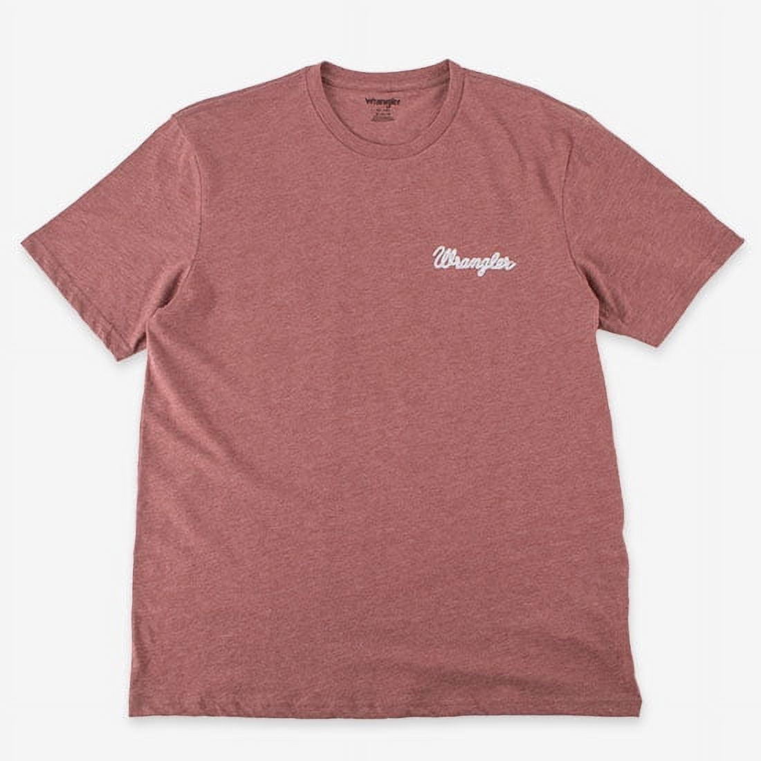 Wrangler Men's Cowboy Logo Short Sleeve Graphic T-Shirt Rust Copper X ...